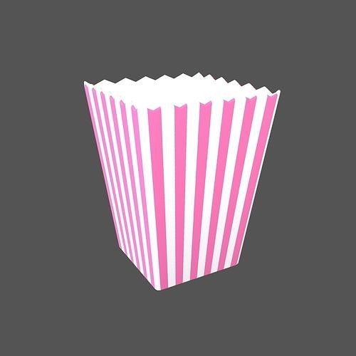 3D model Popcorn Cup v1 003 VR / AR / low-poly | CGTrader