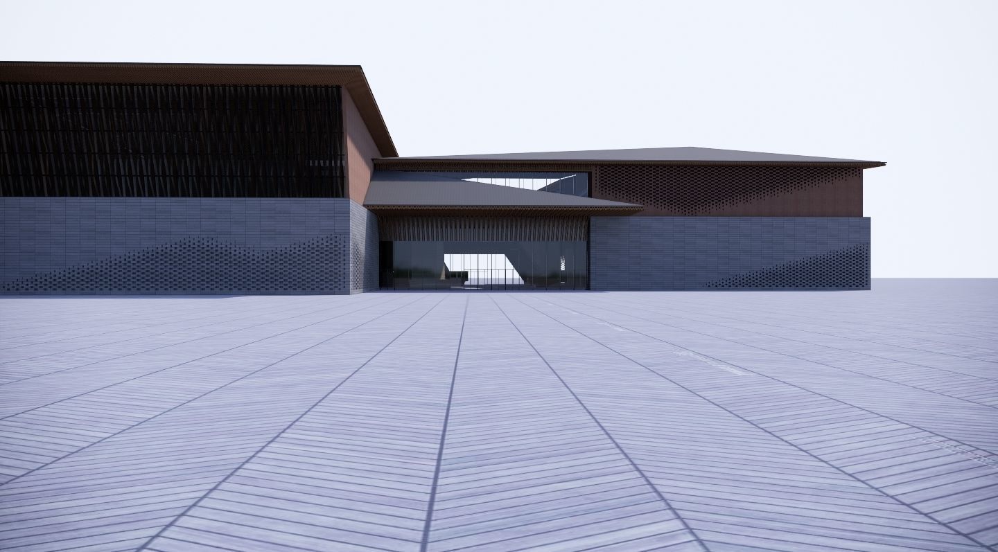 Traditional folk customs exhibition hall 3D model | CGTrader