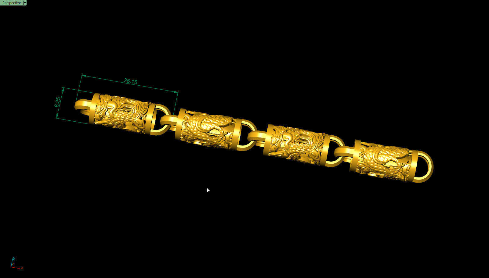 Chain pipe Dragon 3D print model 3D model 3D printable | CGTrader
