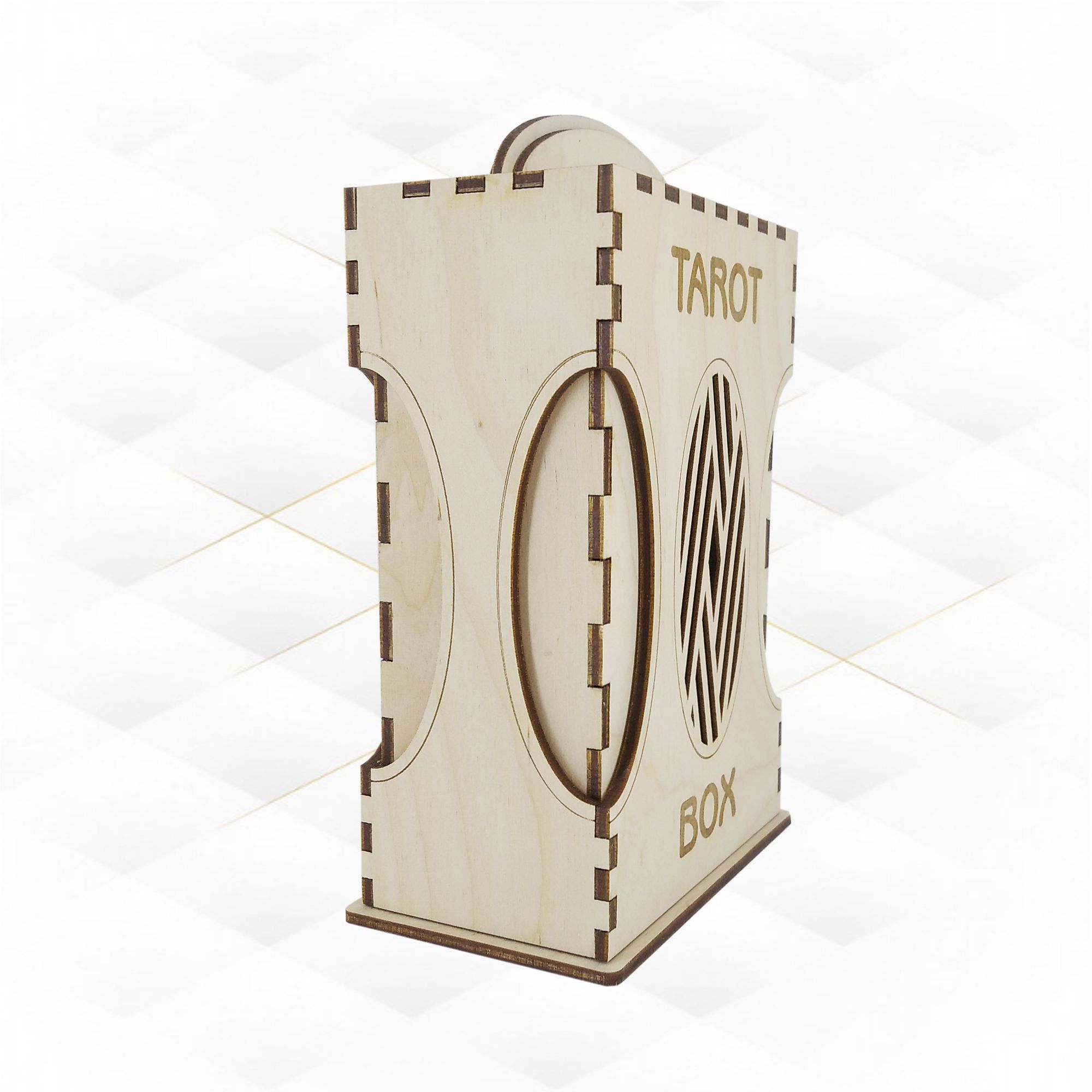 Unique box sliding for Tarot cards template laser cut 3D model 3D ...