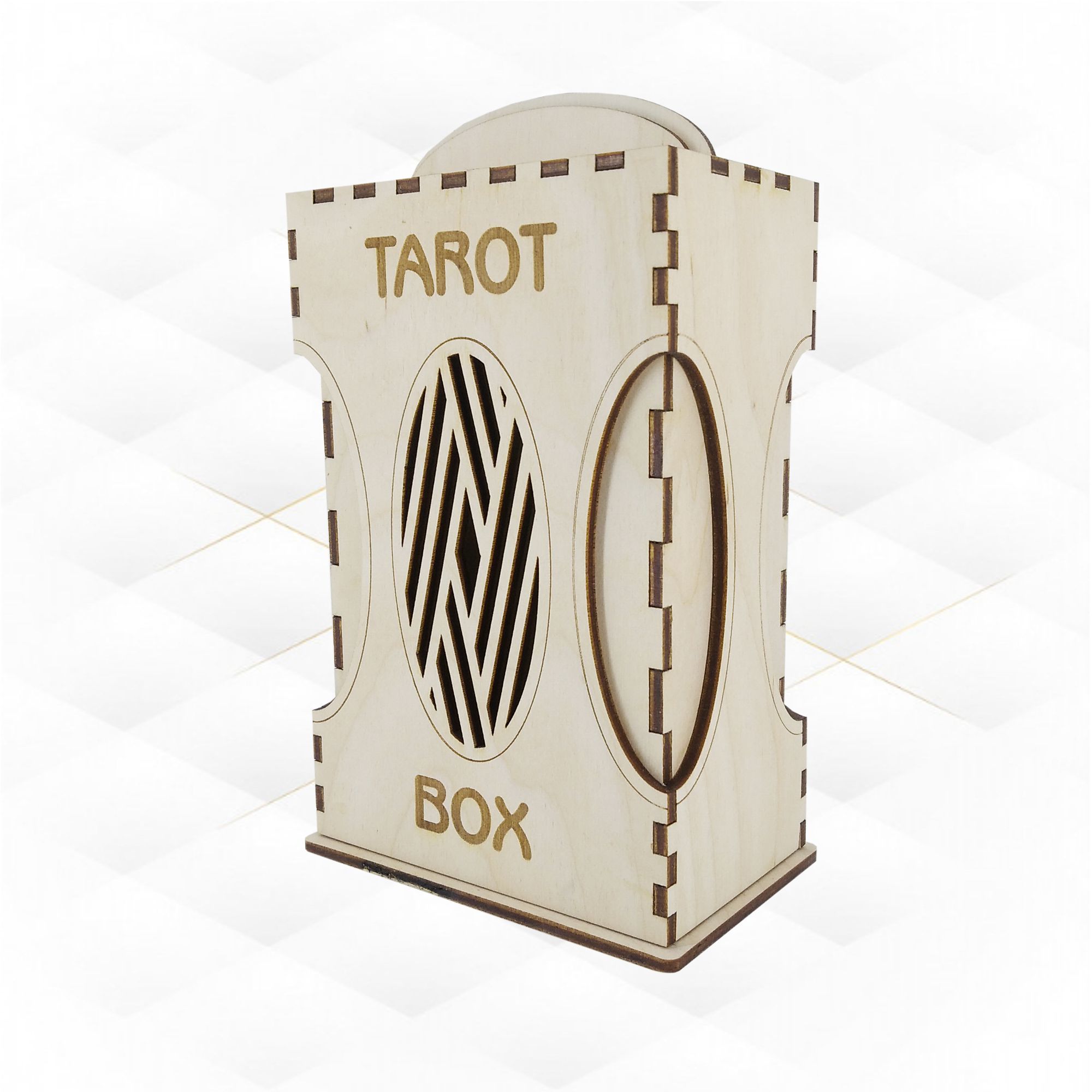 Unique box sliding for Tarot cards template laser cut 3D model 3D ...