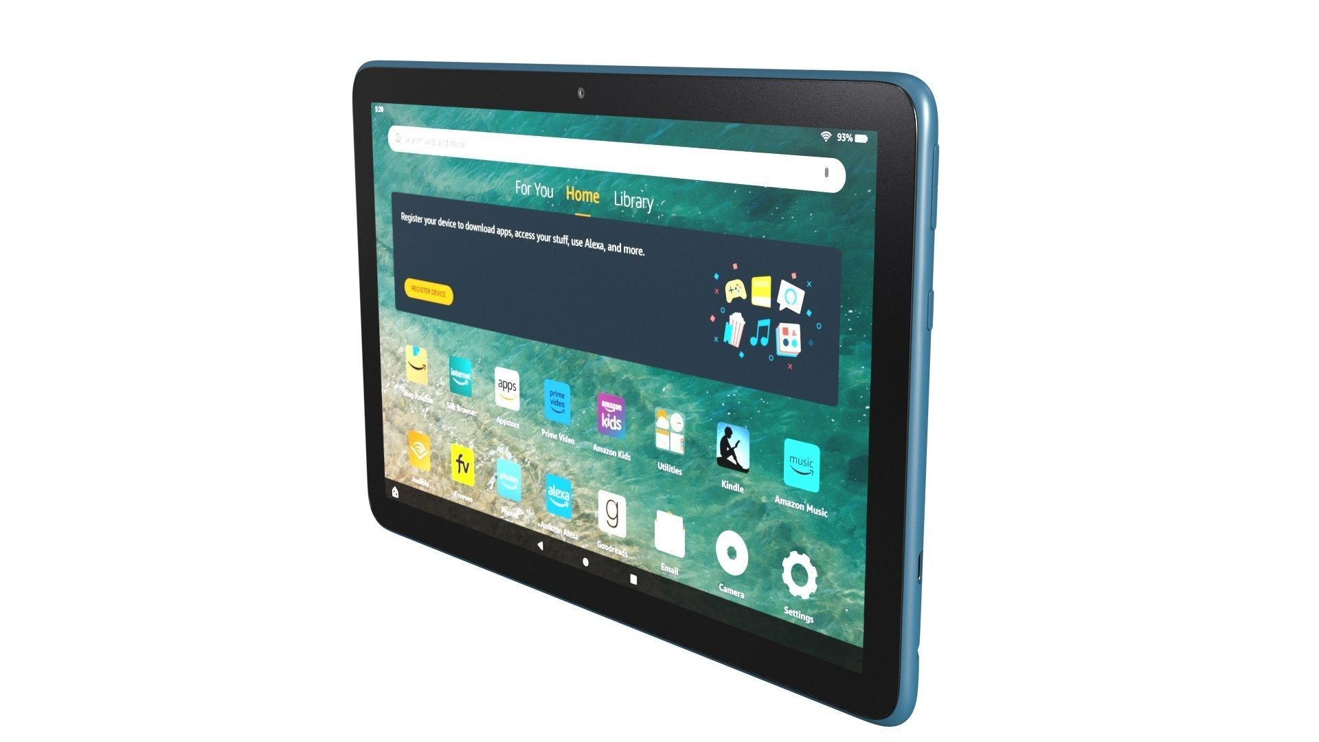 3D model Amazon Fire HD 10 tablet 2021 release VR / AR / low-poly ...