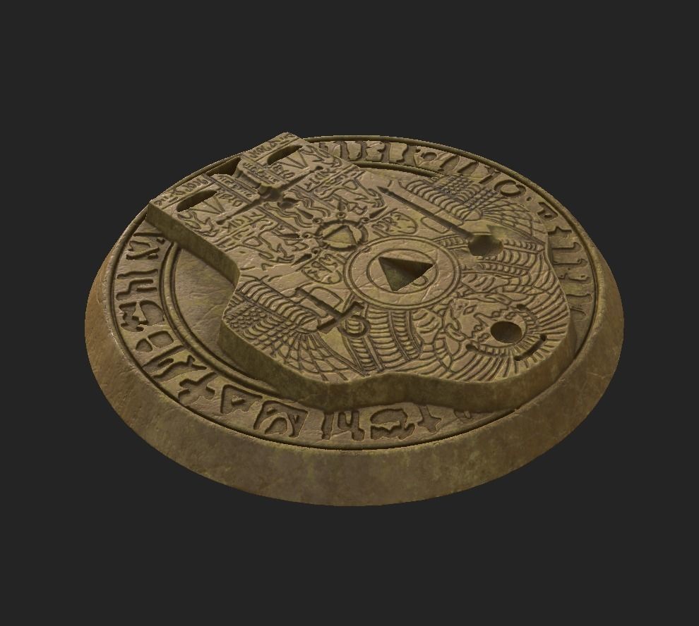 Yu Gi Oh - Millennium Items Slate Base 3D model | CGTrader