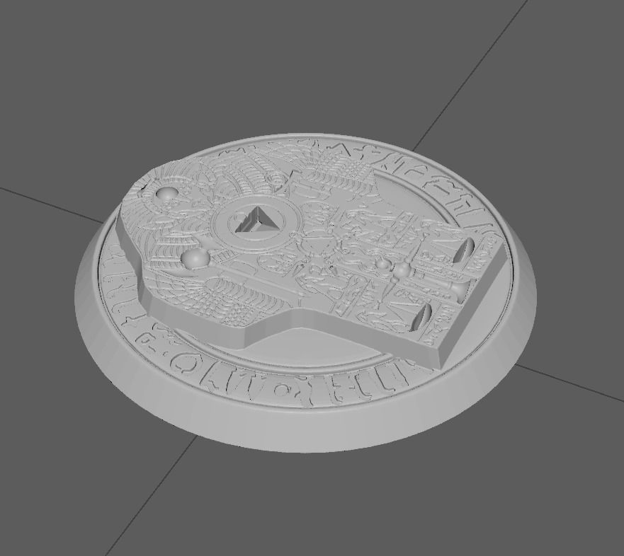 Yu Gi Oh - Millennium Items Slate Base - 3D print CGI model 3D model 3D printable | CGTrader