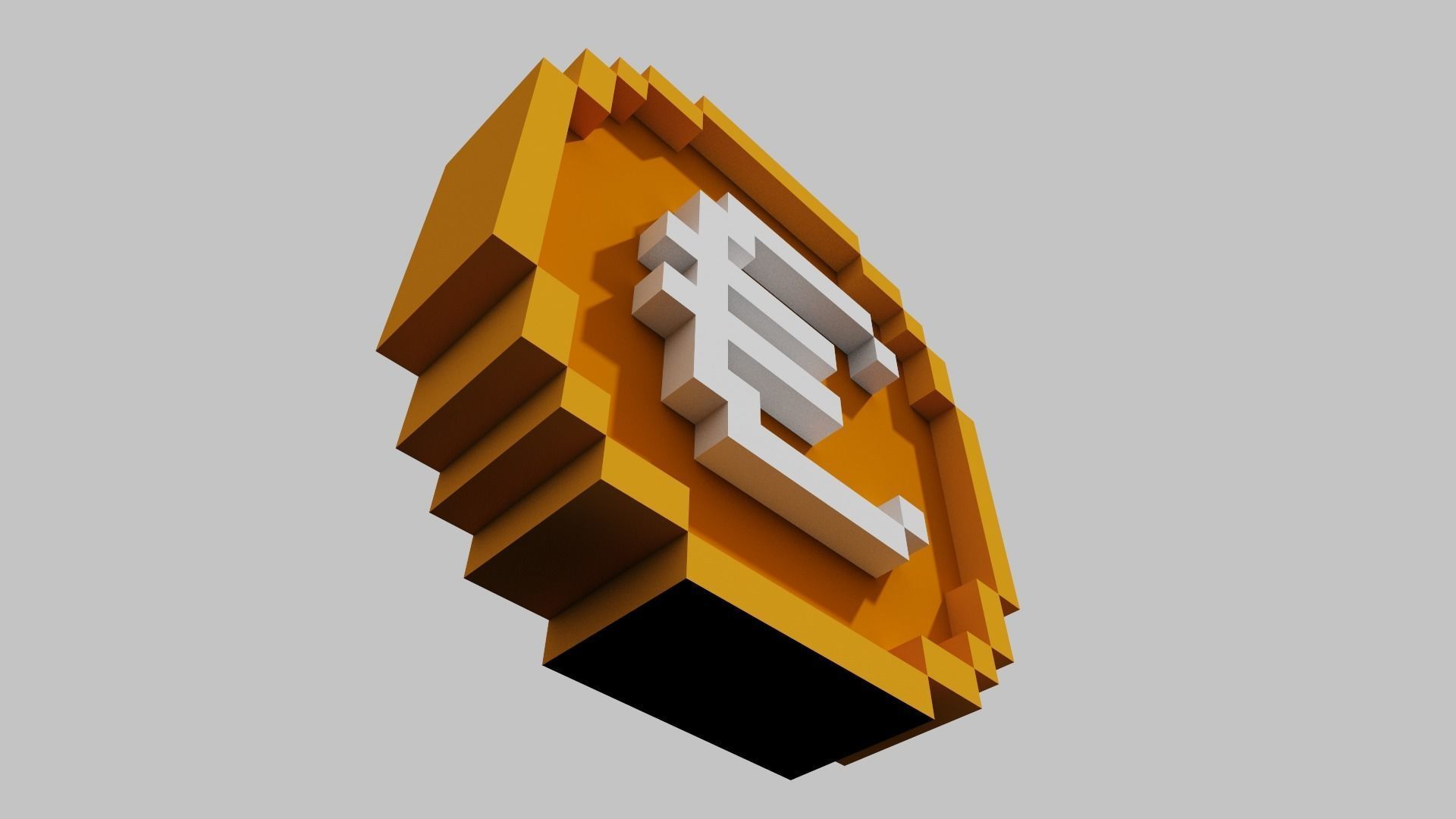 3D model Euro 8bit two sided coin VR / AR / low-poly | CGTrader