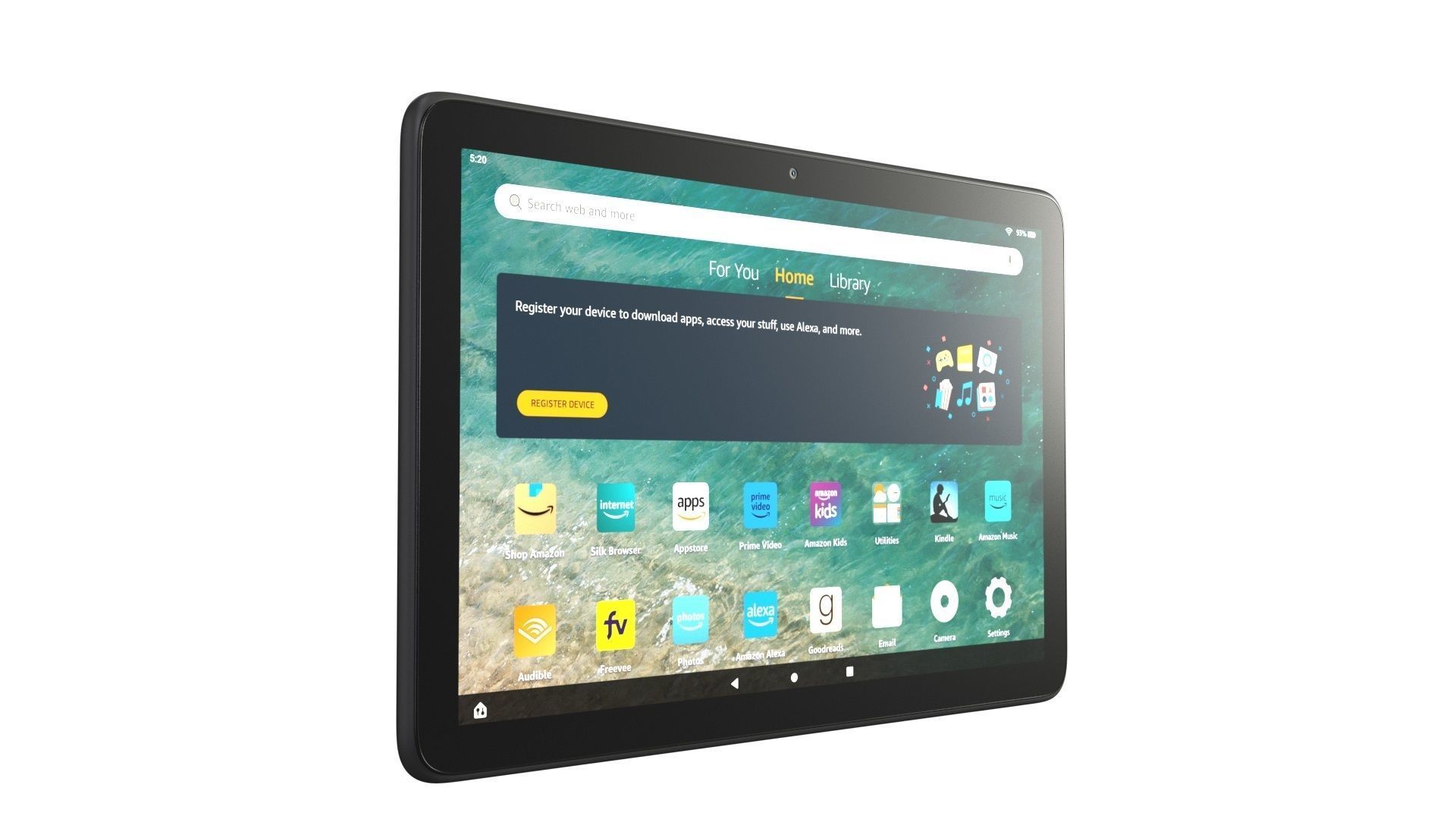 3D model Amazon Fire HD 10 Plus tablet 2021 release VR / AR / low-poly ...