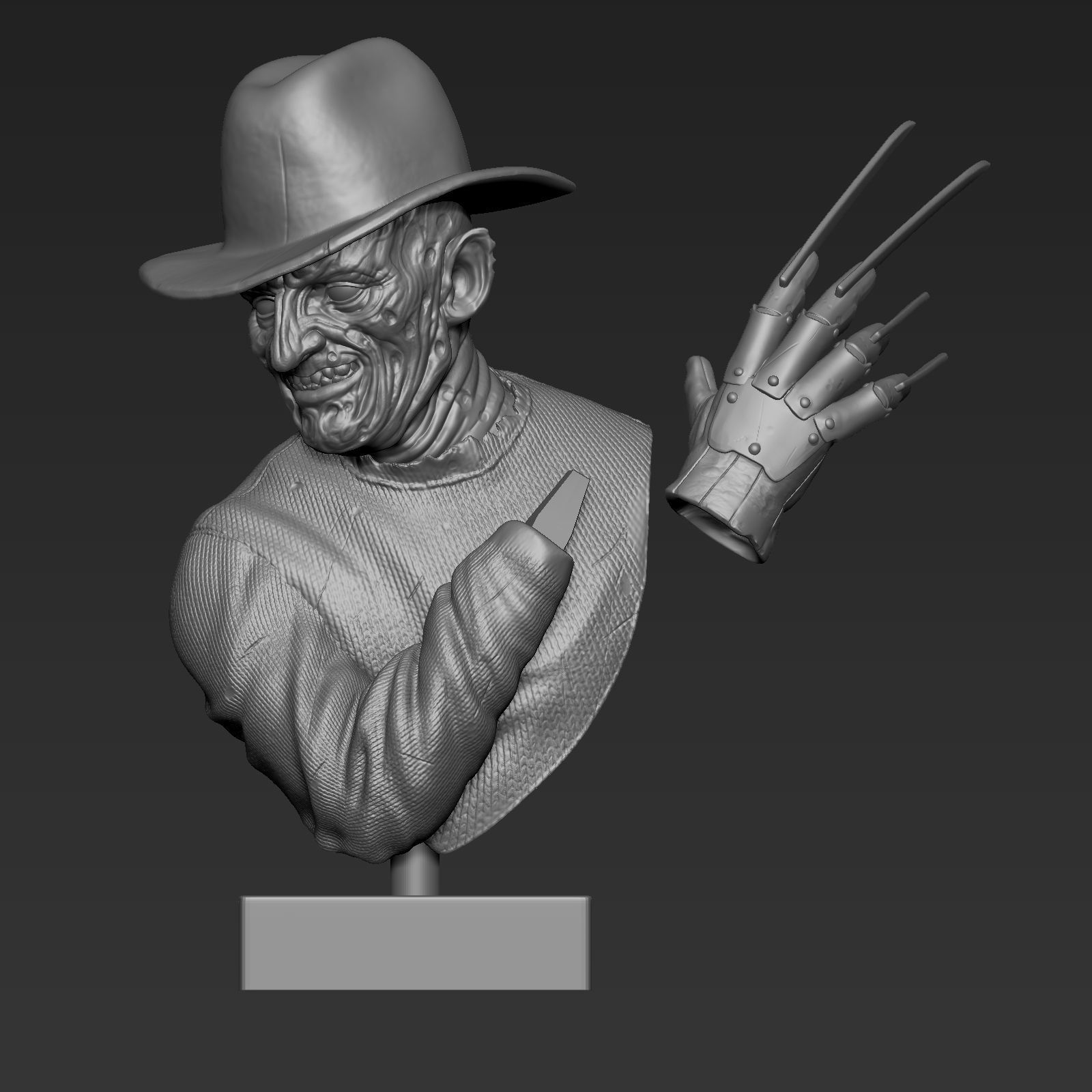 FREDDY KRUEGER BUST free 3D model 3D printable | CGTrader