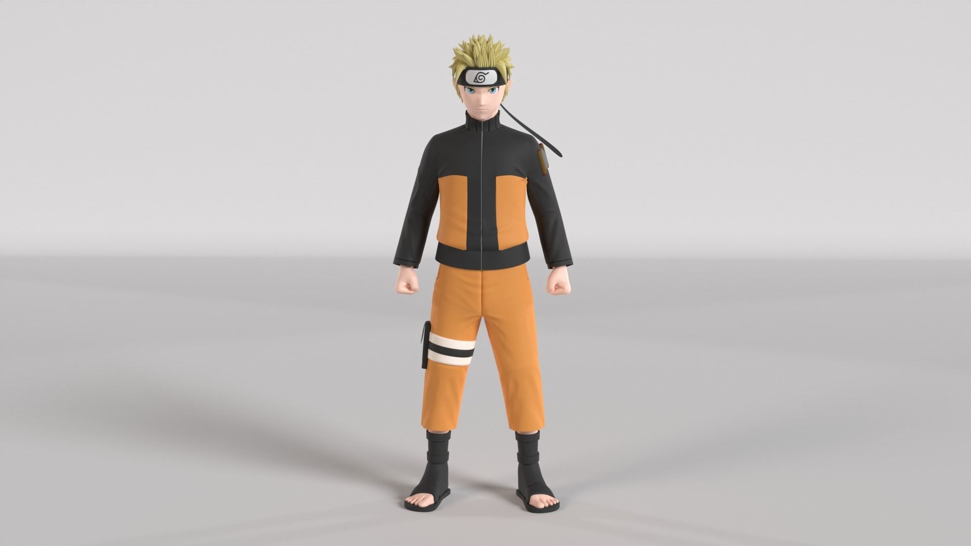 Naruto Uzumaki - Naruto Shippuden 3D model rigged | CGTrader
