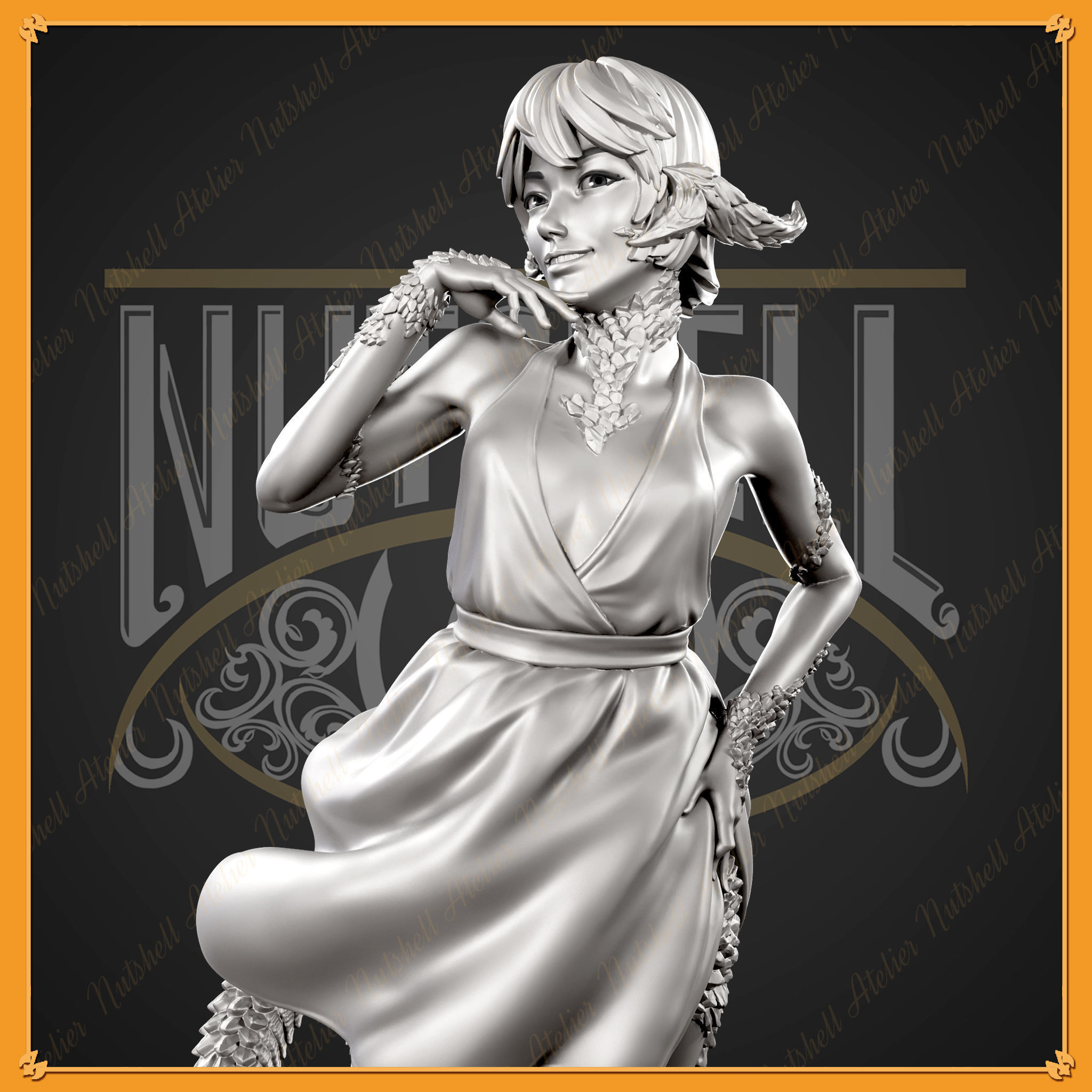 Nutshell Atelier Dragonic Girl Nsfw 3d Model 3d Printable Cgtrader