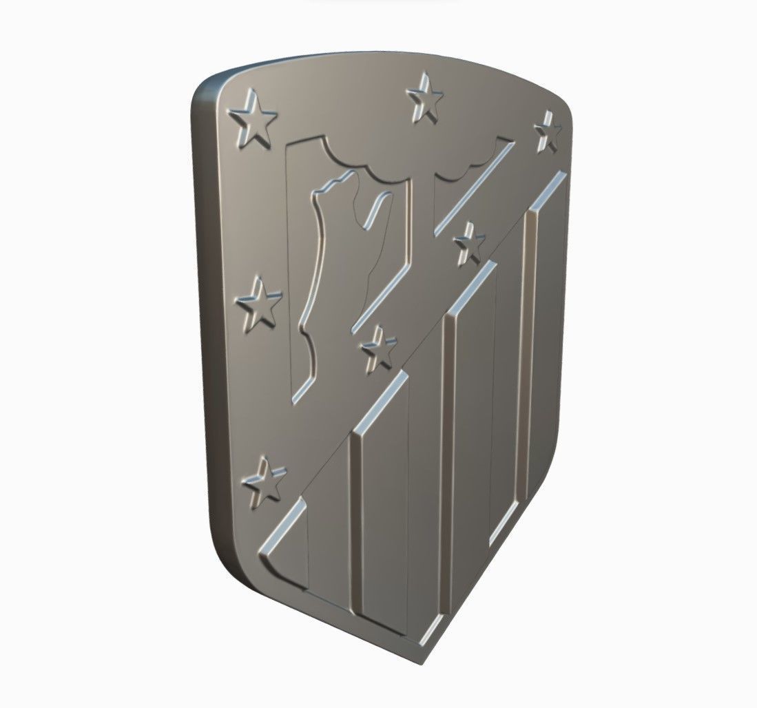 Atletico Madrid Logo 3D model 3D printable | CGTrader