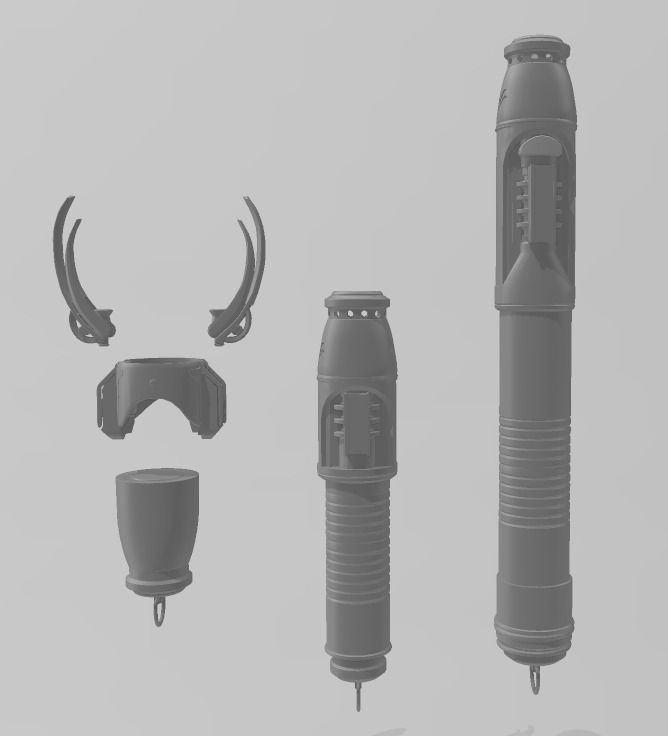 Jedi Survivor Santari Khri lightsaber 3D model 3D printable | CGTrader