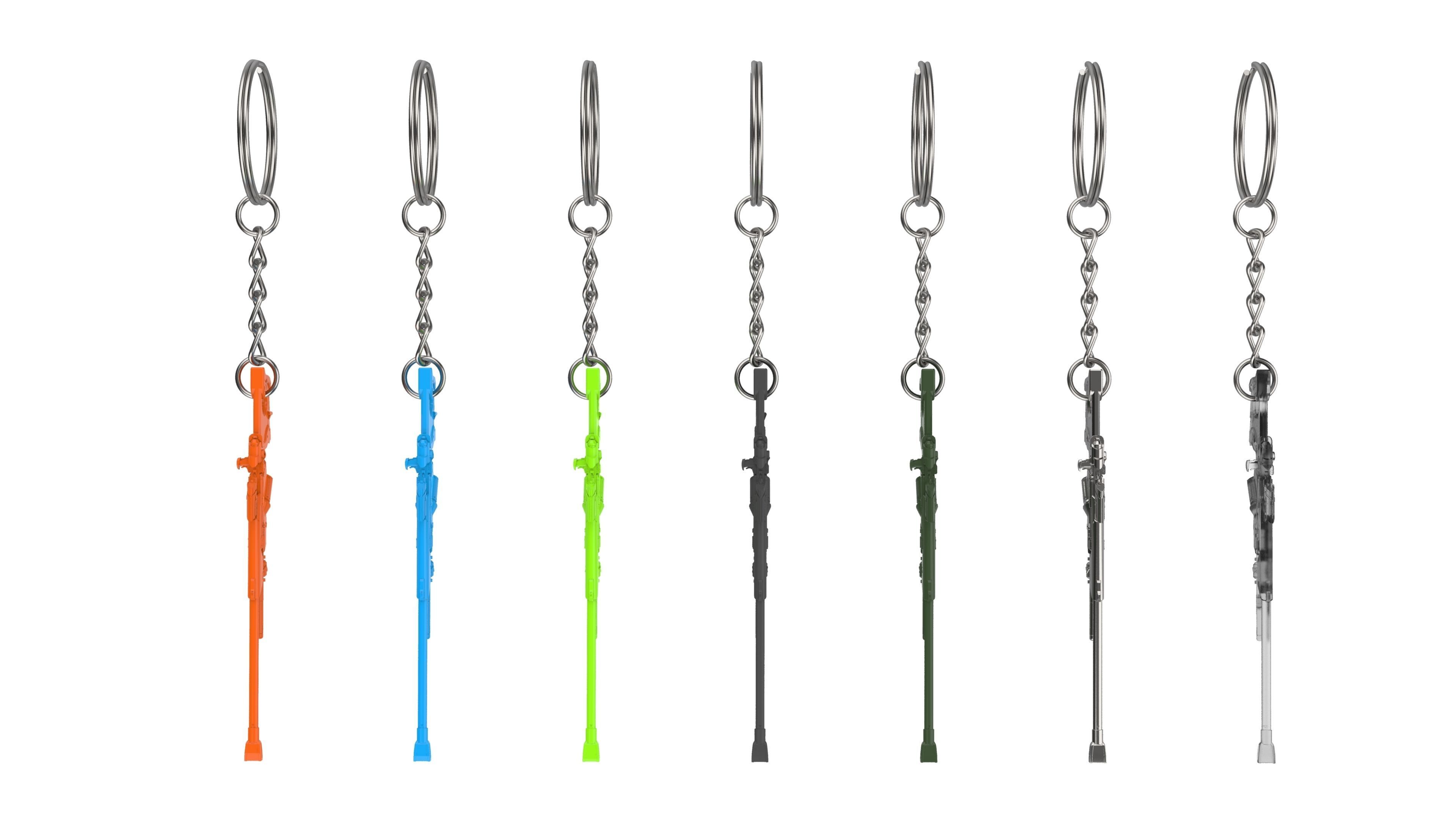 Keychain - Ana Sniper Rifle - Overwatch - Printable model - STL 3D ...