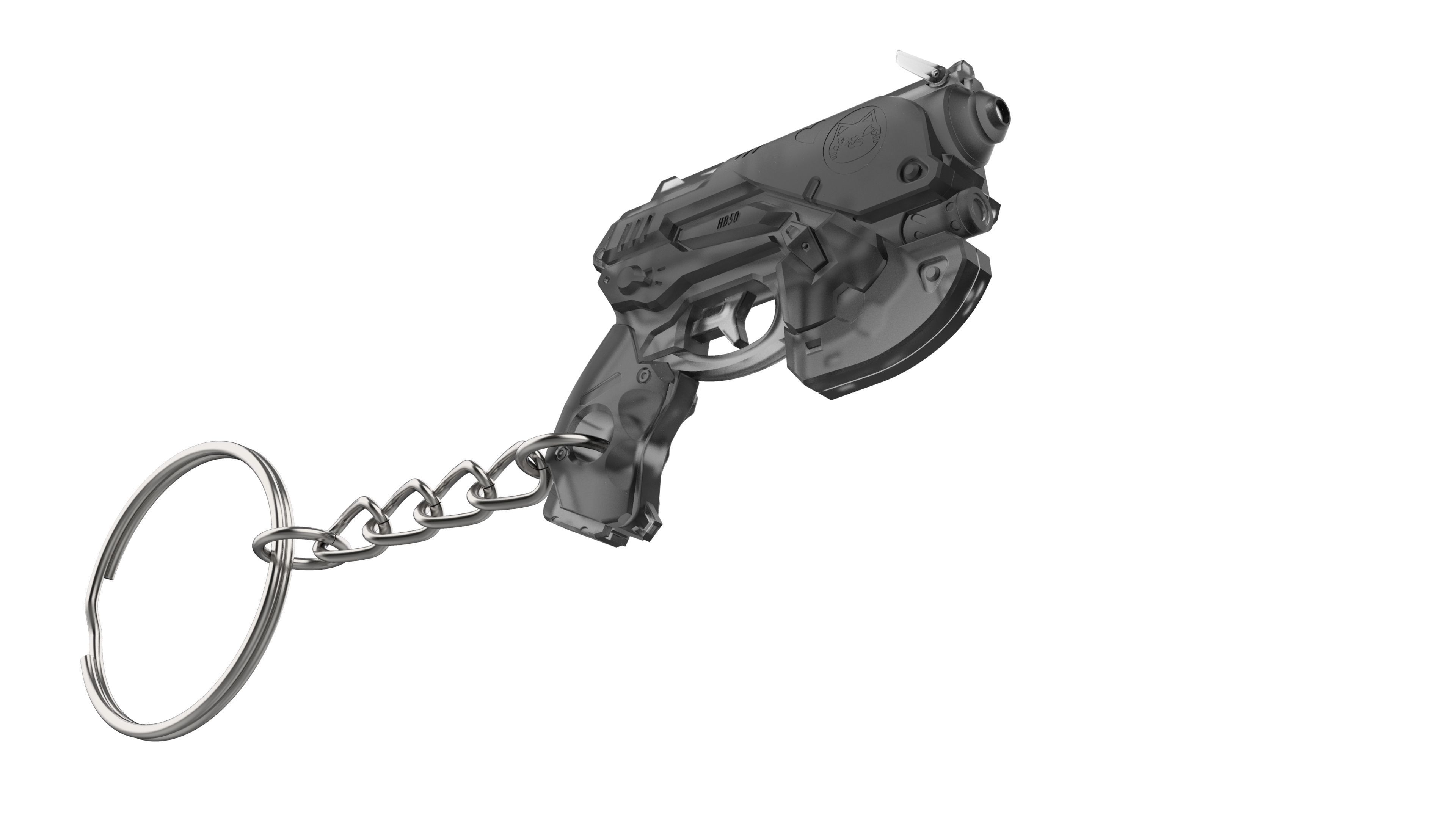 Keychain - DVa Black Cat - Overwatch - Printable model - STL 3D model ...
