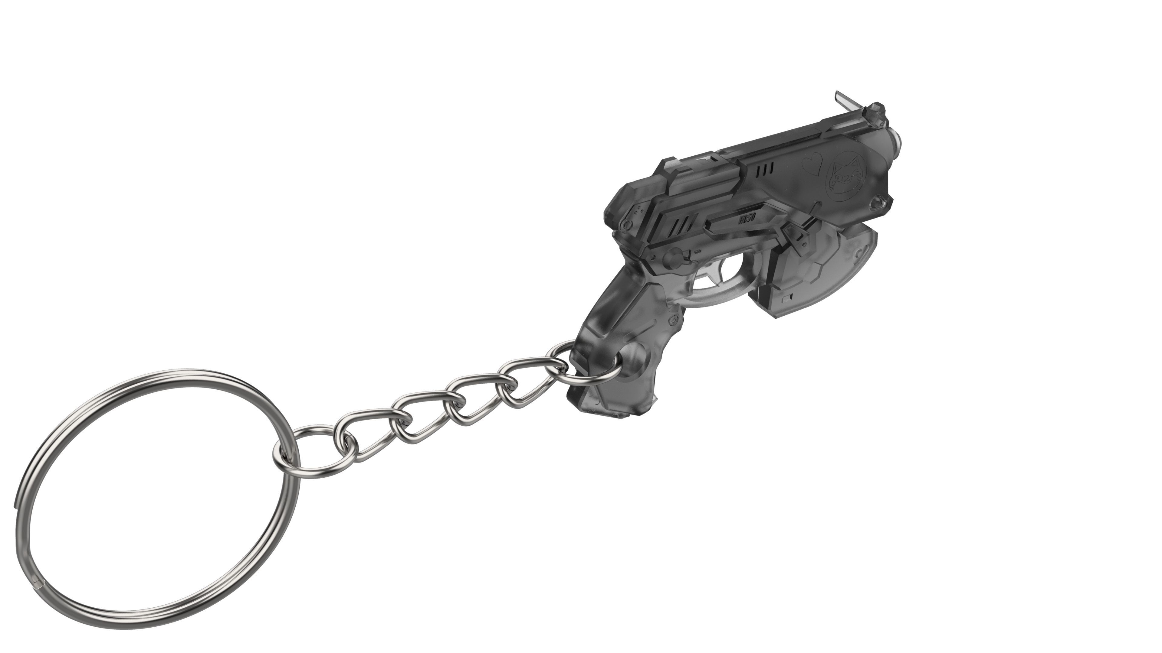 Keychain - DVa Black Cat - Overwatch - Printable model - STL 3D model ...