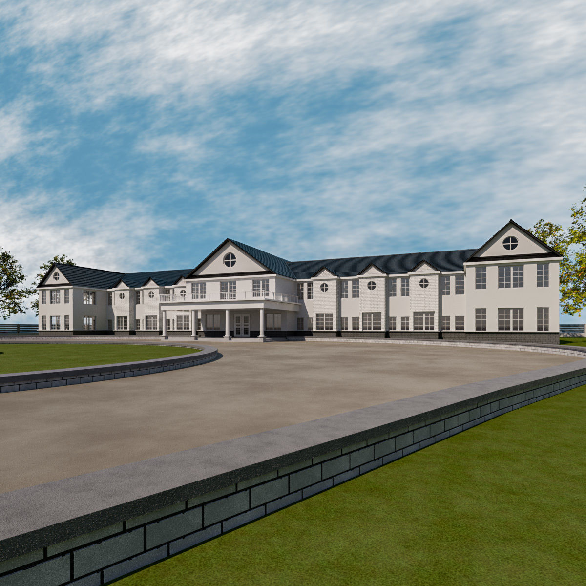 Senior House 3D model | CGTrader