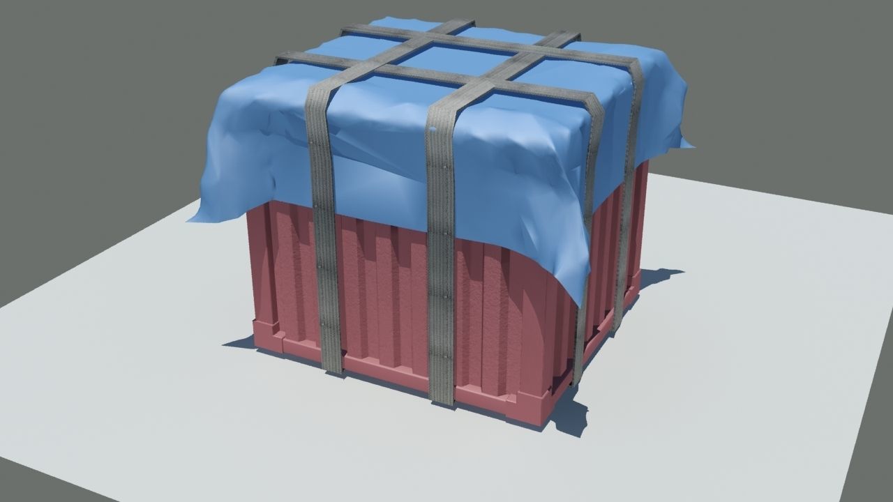 3D model PUBG AIR DROP BOX 3D MODEL VR / AR / low-poly | CGTrader