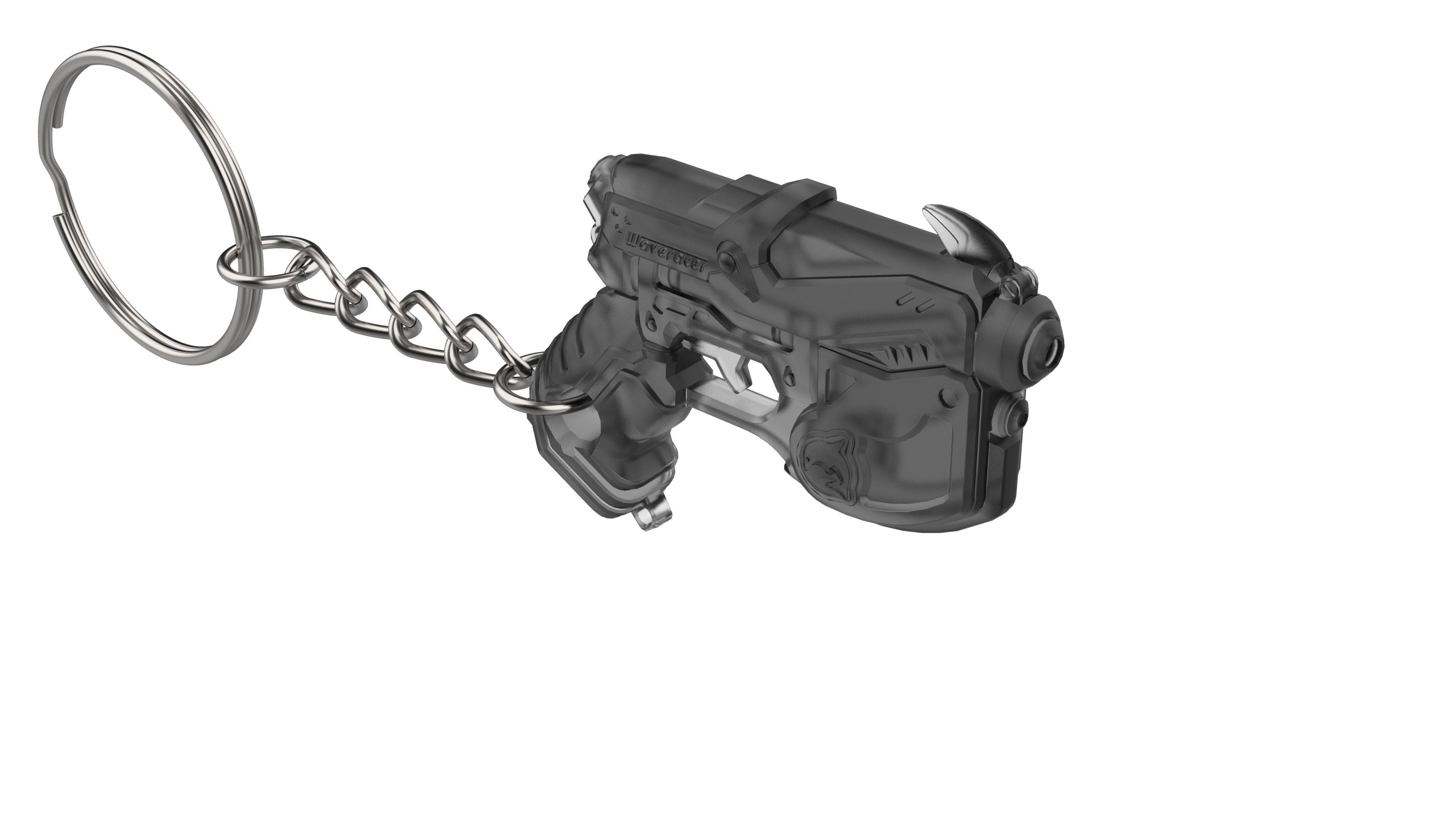 Keychain - DVa Waveracer Blaster - Overwatch - Printable - STL 3D model ...