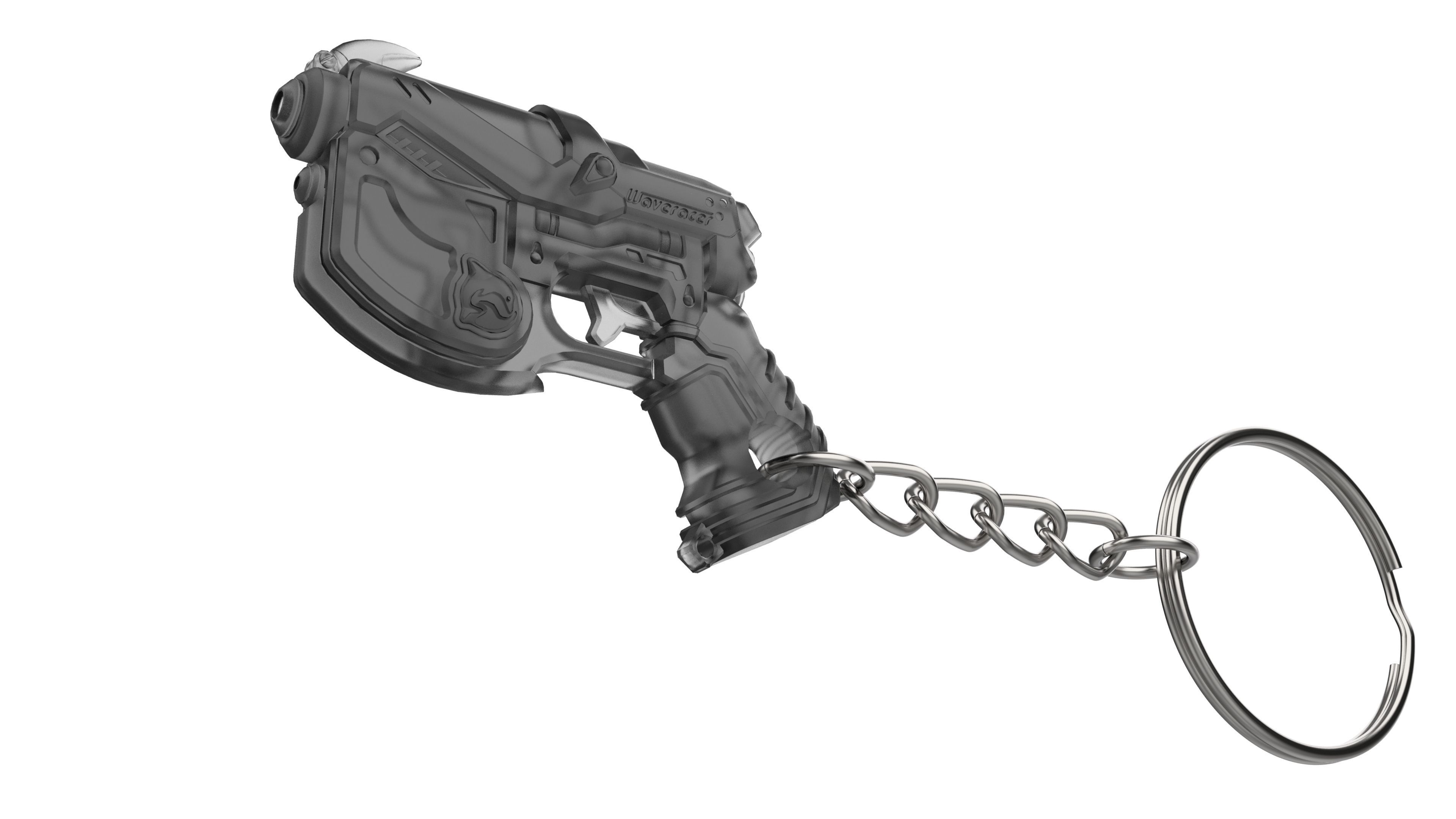 Keychain - DVa Waveracer Blaster - Overwatch - Printable - STL 3D model 3D printable | CGTrader