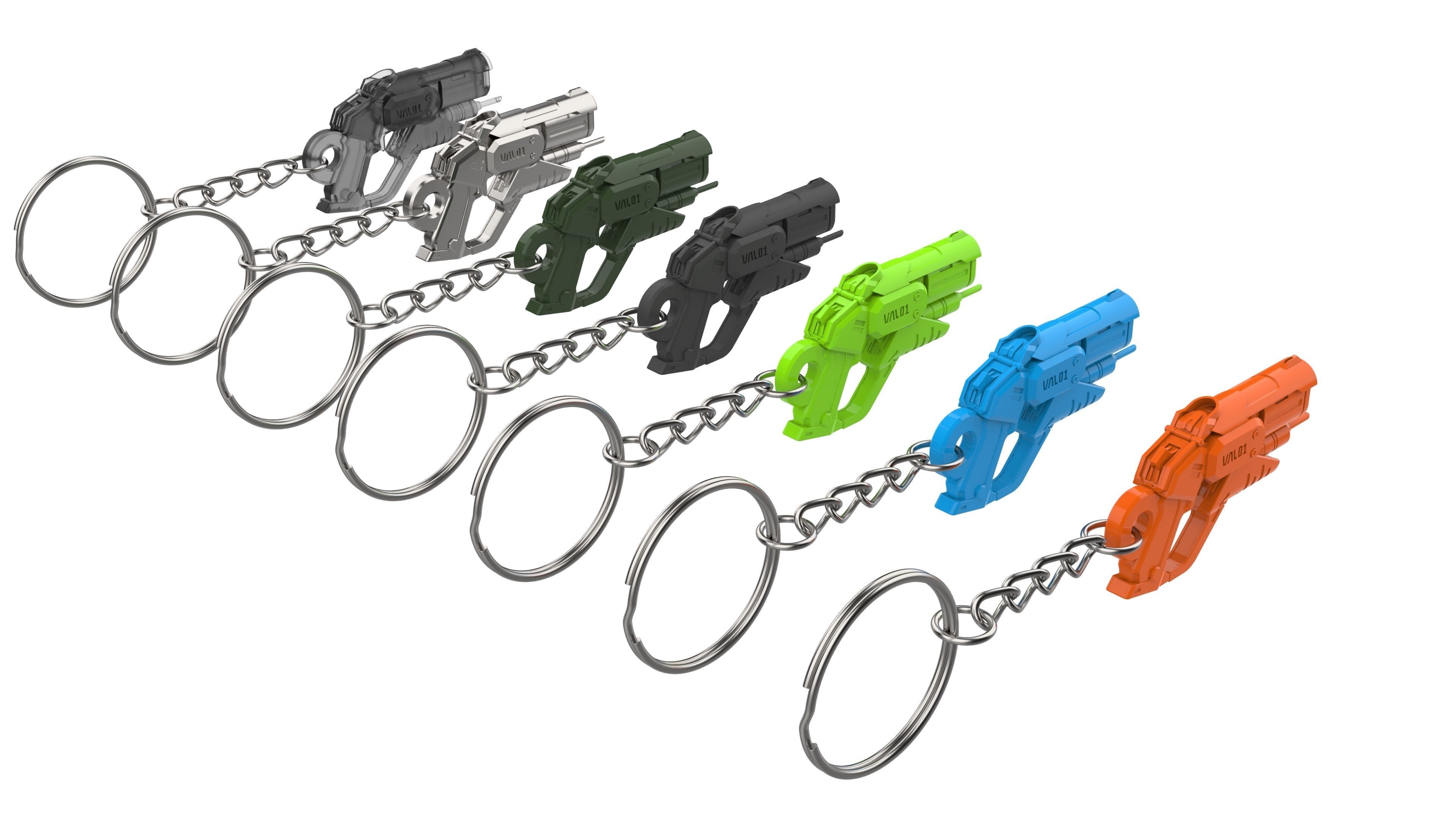 Keychain - Merci Combat Medic Ziegler Blaster - Overwatch - STL 3D ...