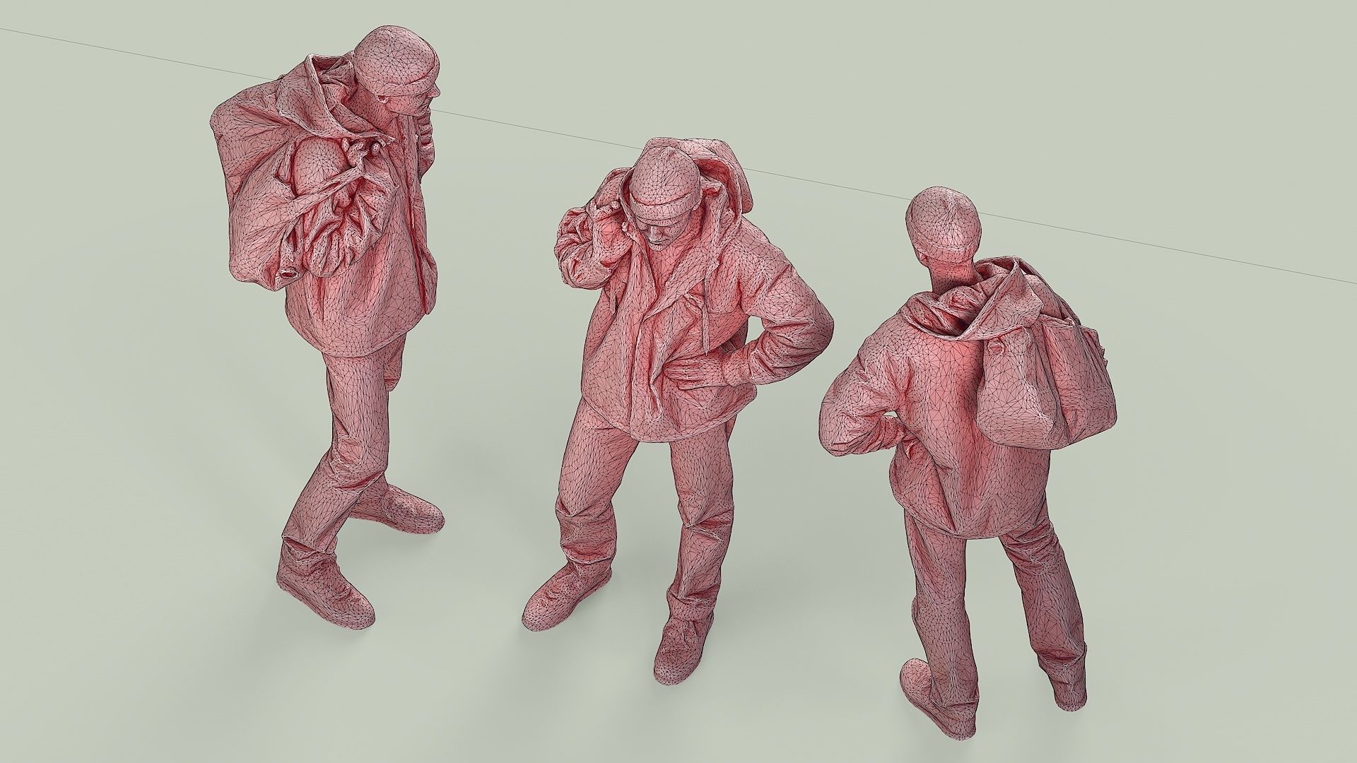 Smirk Guy in an Orange Hat 3D model | CGTrader