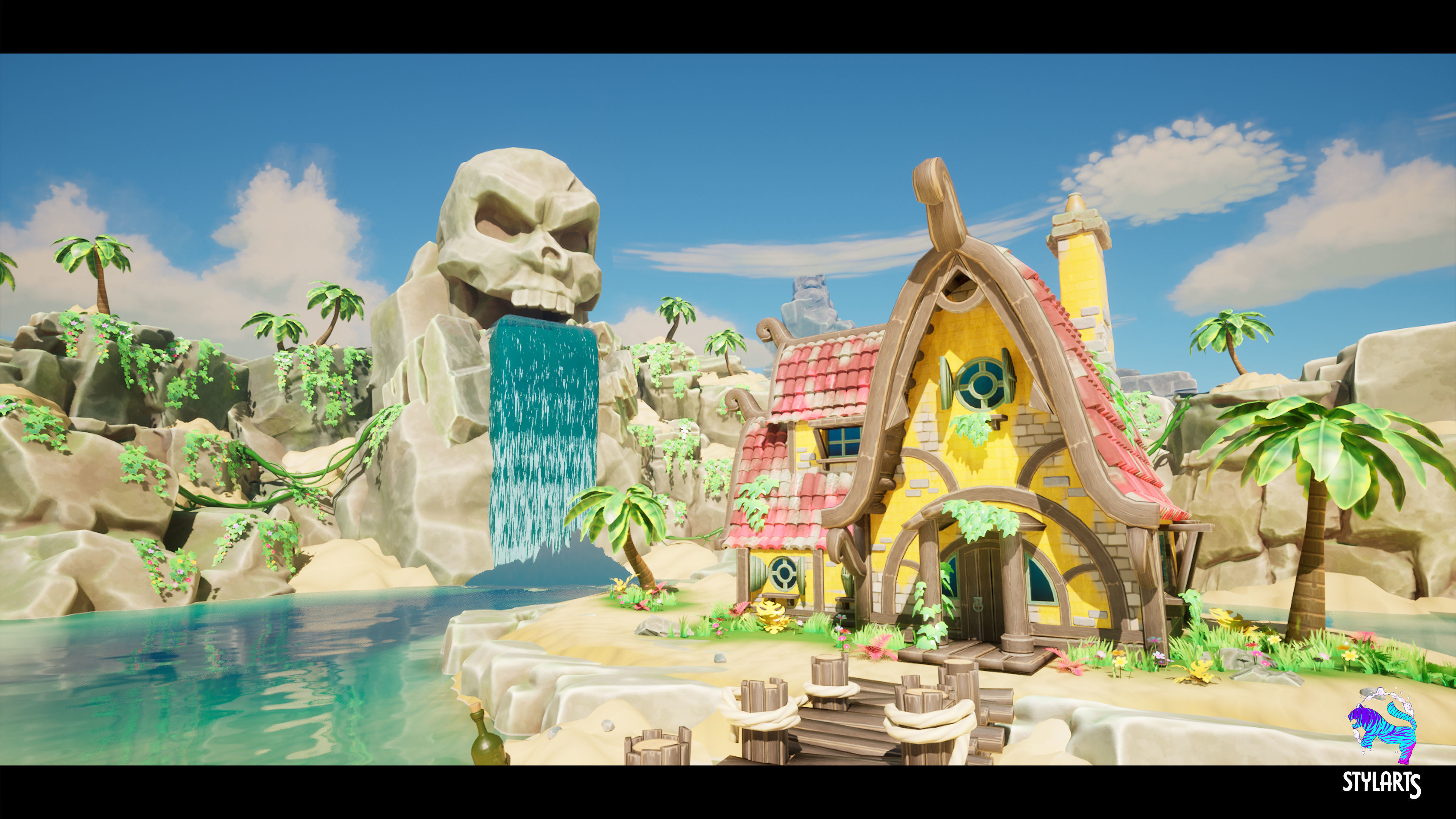 3D model Stylized Pirate Dream Island VR / AR / low-poly | CGTrader