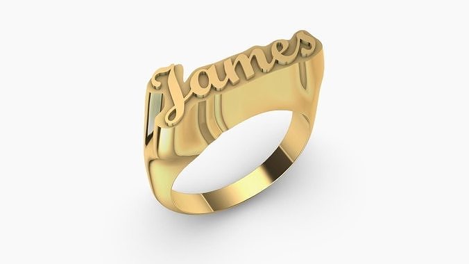 james ring pinky 3D model 3D printable | CGTrader