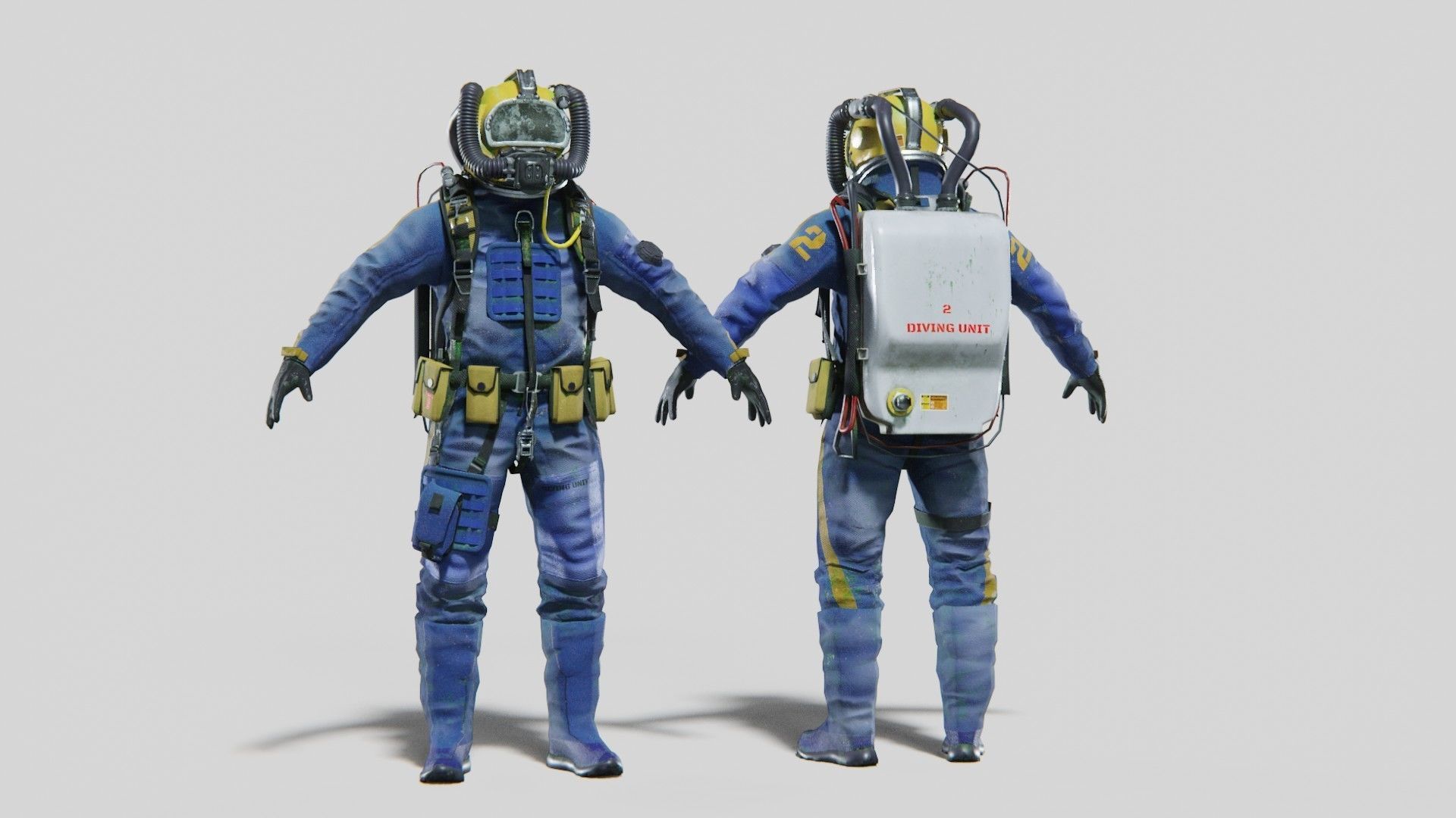 3D model Modern Deep Sea Diving Suit VR / AR / low-poly | CGTrader