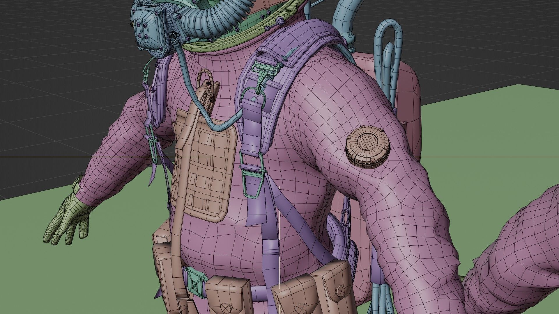 3D model Modern Deep Sea Diving Suit VR / AR / low-poly | CGTrader
