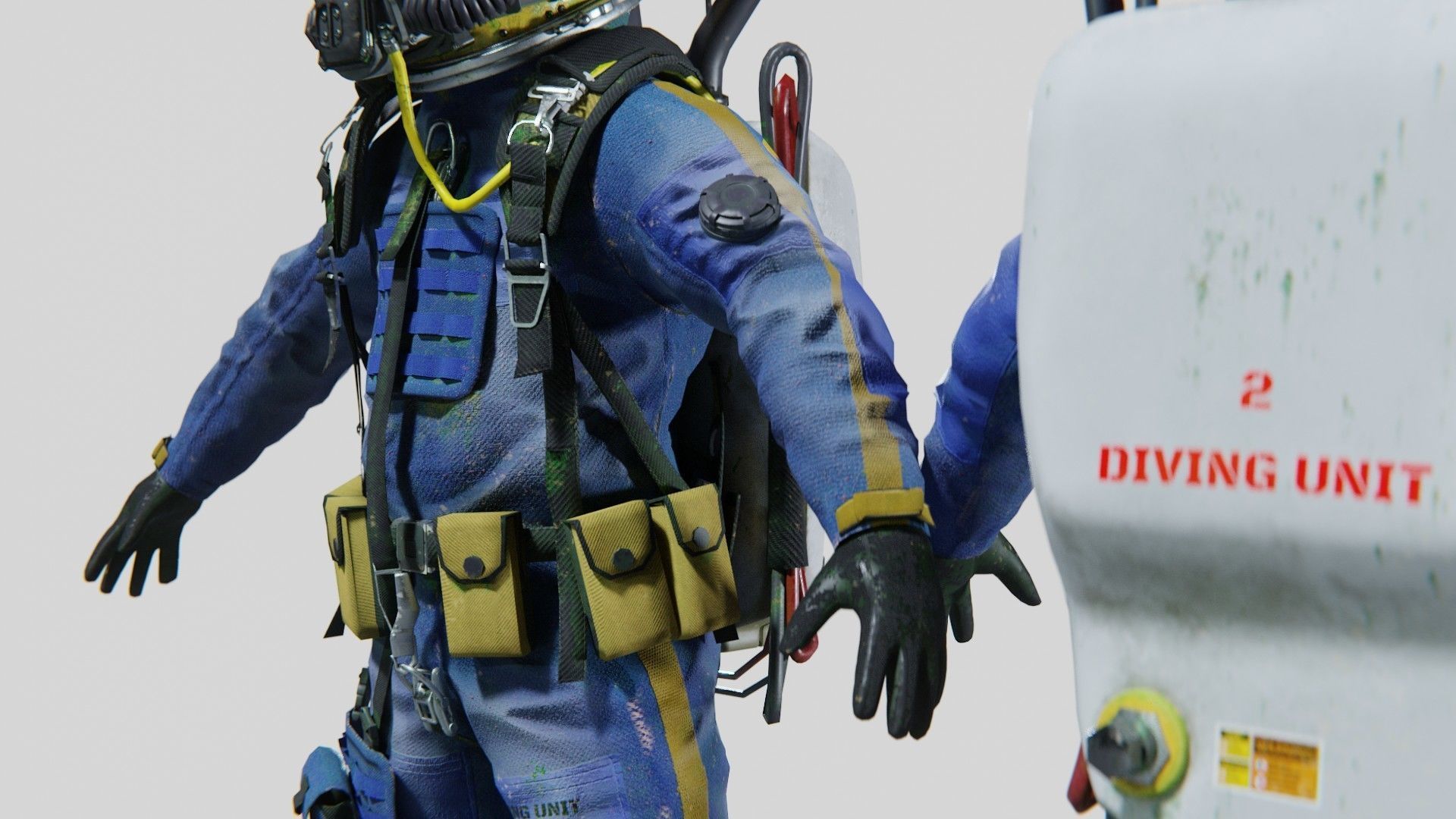 3D model Modern Deep Sea Diving Suit VR / AR / low-poly | CGTrader