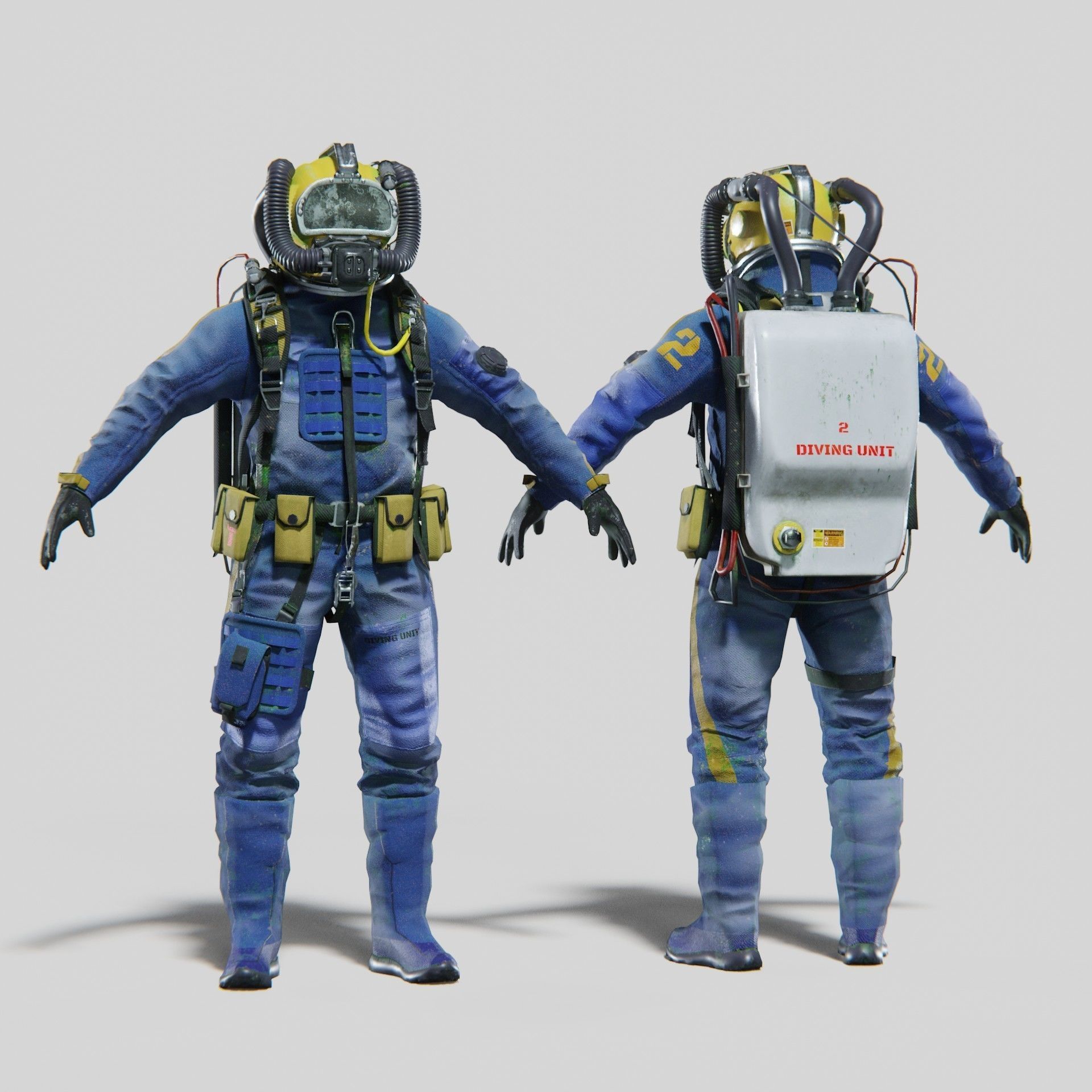 3D model Modern Deep Sea Diving Suit VR / AR / low-poly | CGTrader