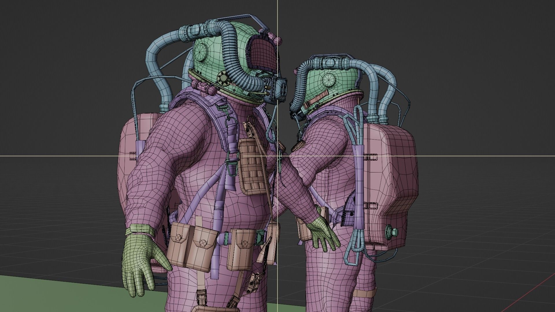 3D model Modern Deep Sea Diving Suit VR / AR / low-poly | CGTrader