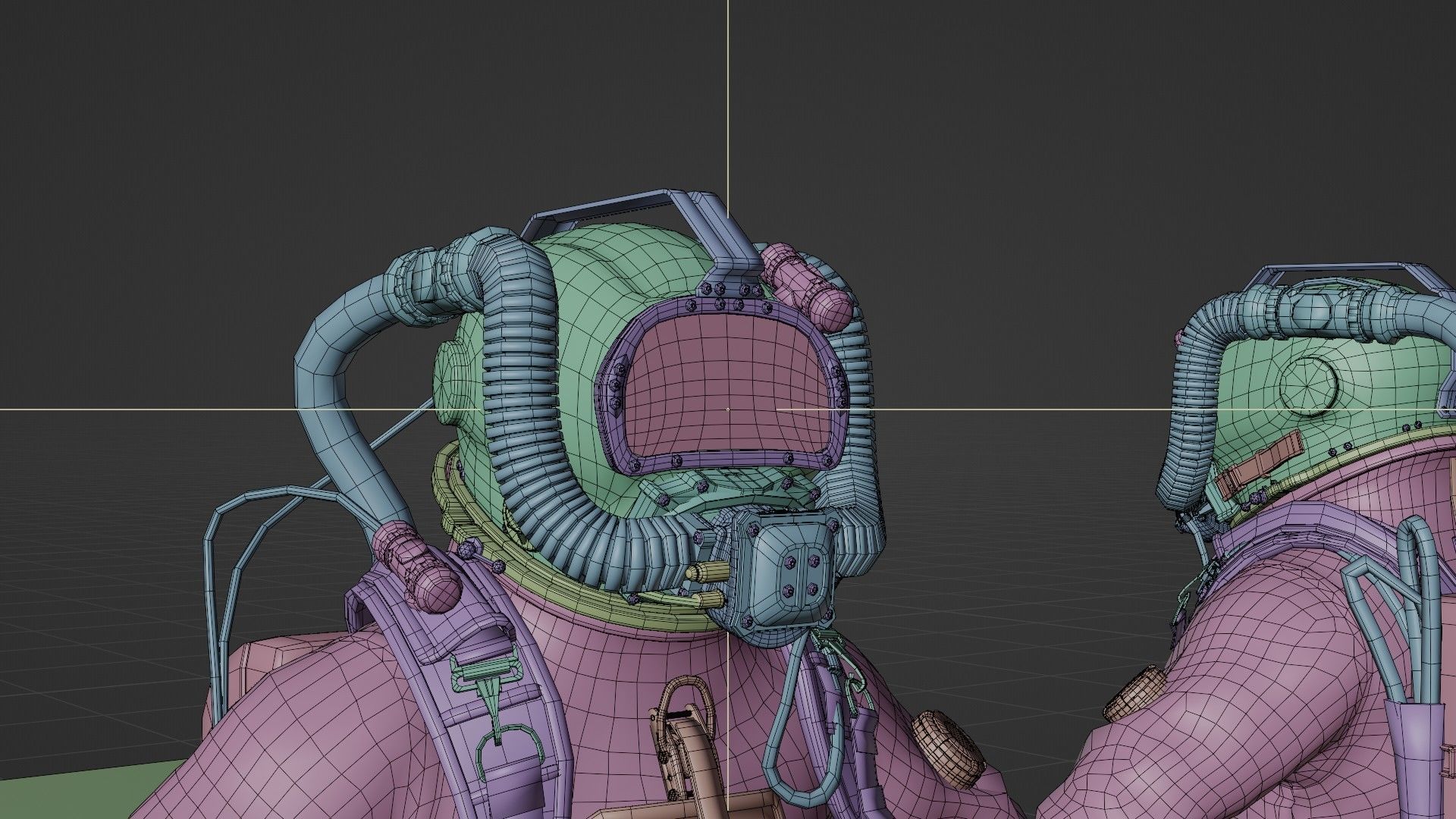 3D model Modern Deep Sea Diving Suit VR / AR / low-poly | CGTrader