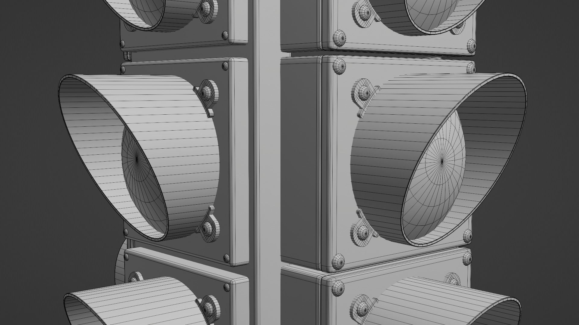 3D model 4-Way Traffic Light VR / AR / low-poly | CGTrader