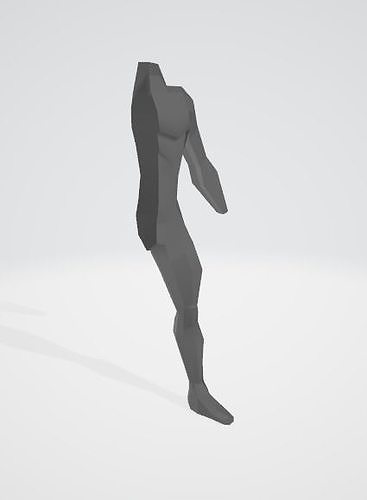 Body - Half free 3D model | CGTrader