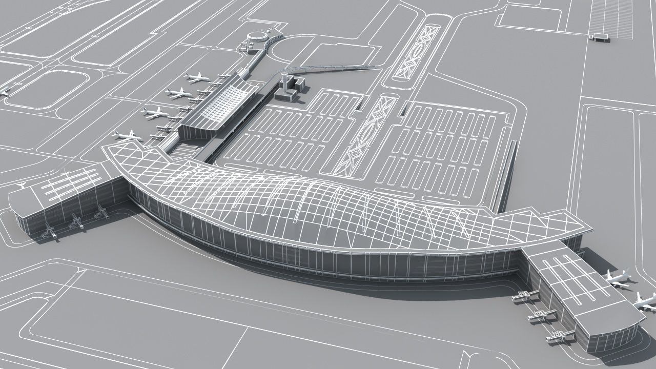 Airport 1 3D model | CGTrader