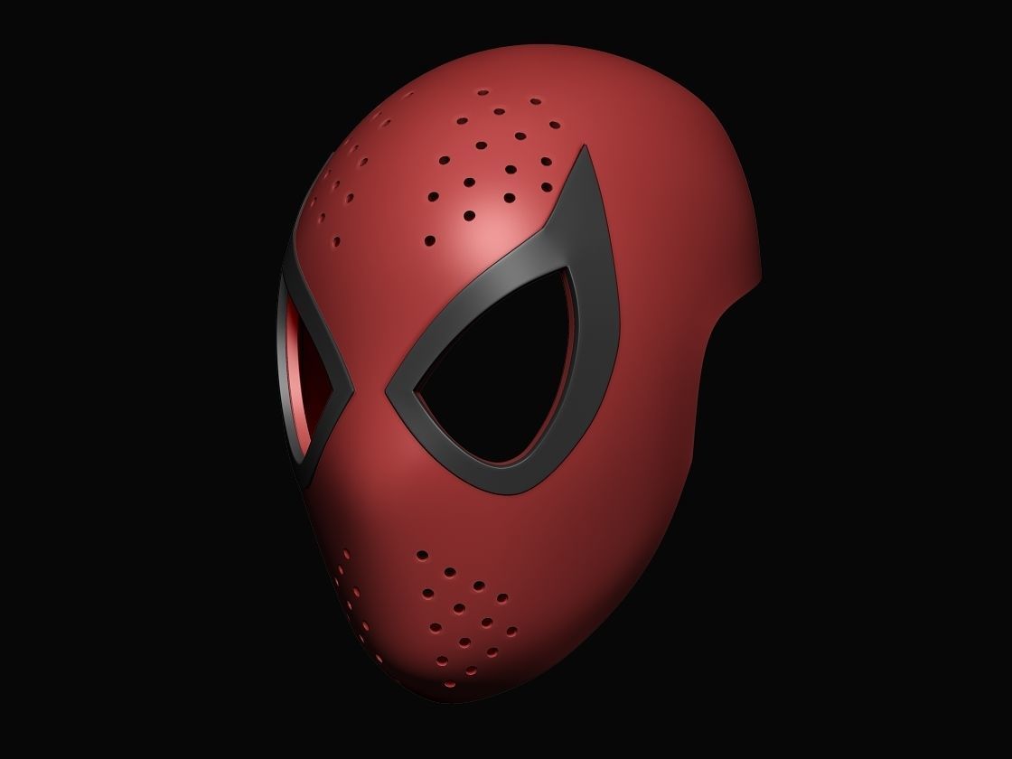 Spiderman Face Shell 3d digital download 3D model 3D printable | CGTrader