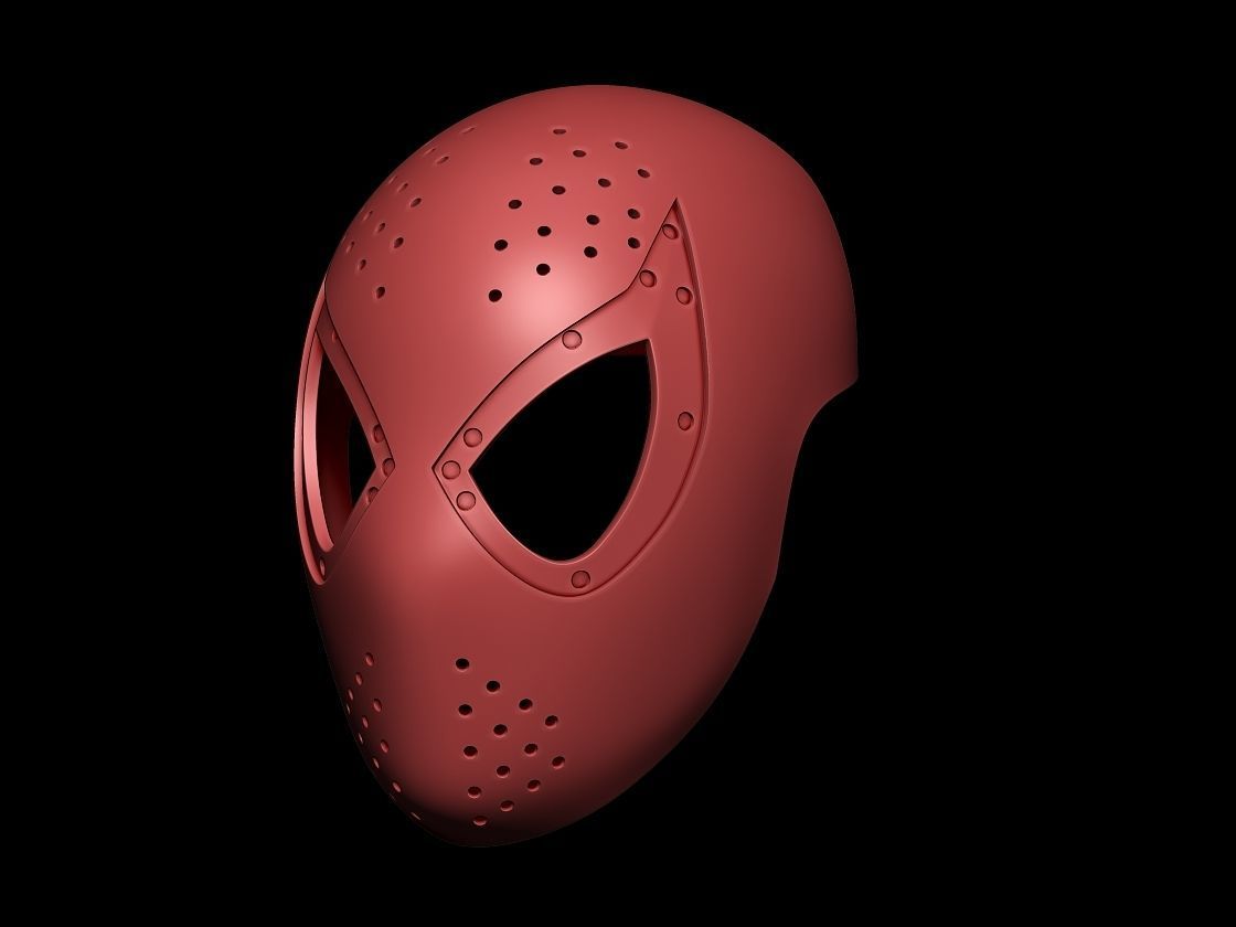 Spiderman Face Shell 3d digital download 3D model 3D printable | CGTrader