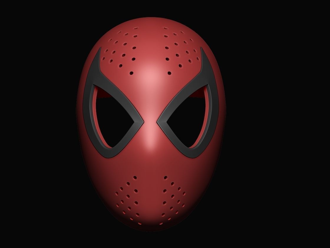 Spiderman Face Shell 3d digital download 3D model 3D printable | CGTrader