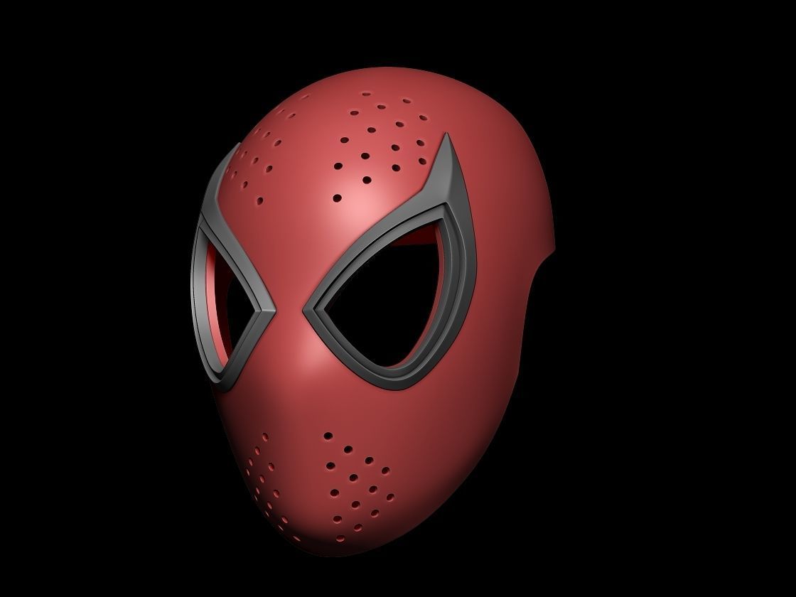 Spiderman Face Shell 3d digital download 3D model 3D printable | CGTrader