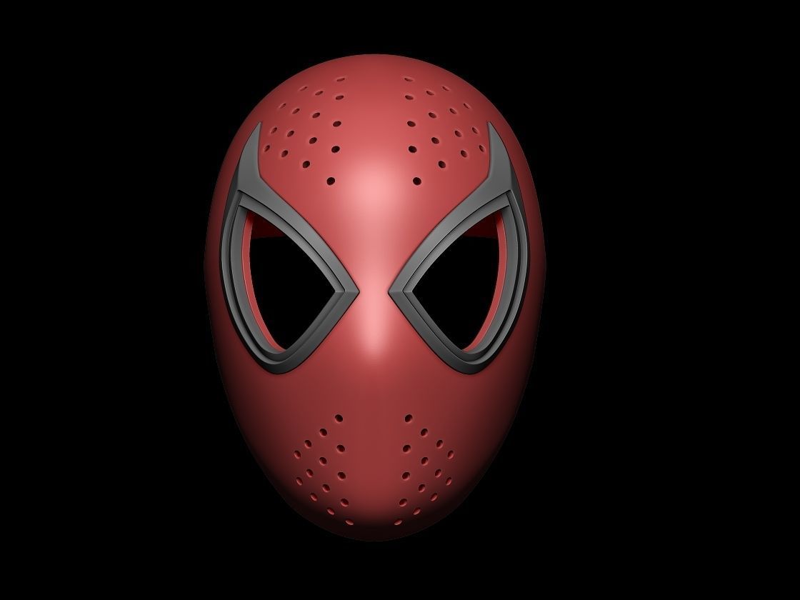 Spiderman Face Shell 3d digital download 3D model 3D printable | CGTrader