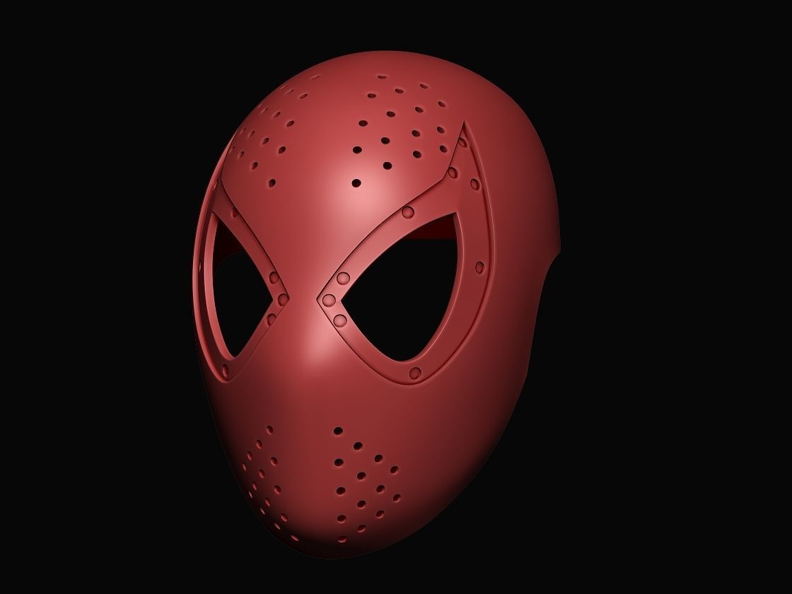 Spiderman Face Shell 3d digital download 3D model 3D printable | CGTrader