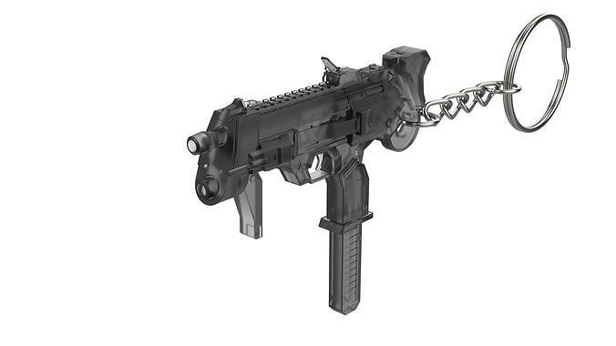 Keychain - Sombra Blaster - Overwatch - Printable - STL 3D model 3D ...