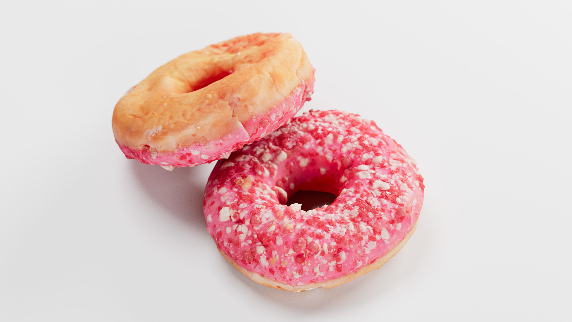 3D model Strawberry Donut - 3D Scan VR / AR / low-poly | CGTrader