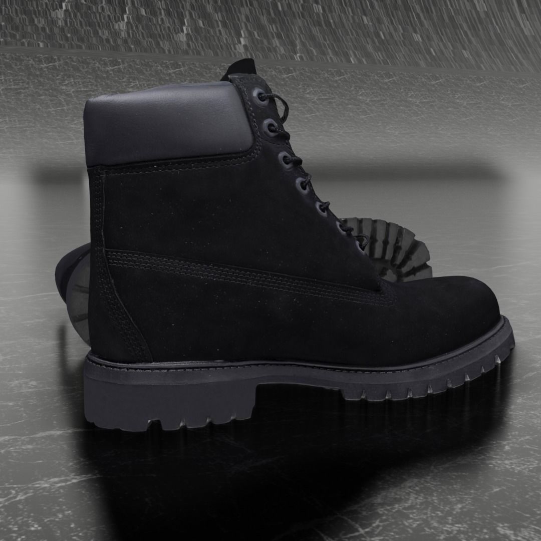3D model TIMBERLAND 3D SHOES - BLACK VR / AR / low-poly | CGTrader