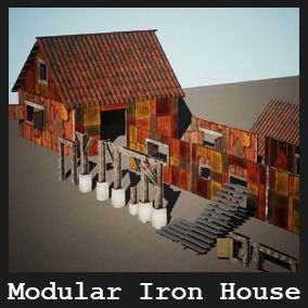 3D model Modular Iron House 27 Assets VR / AR / low-poly | CGTrader