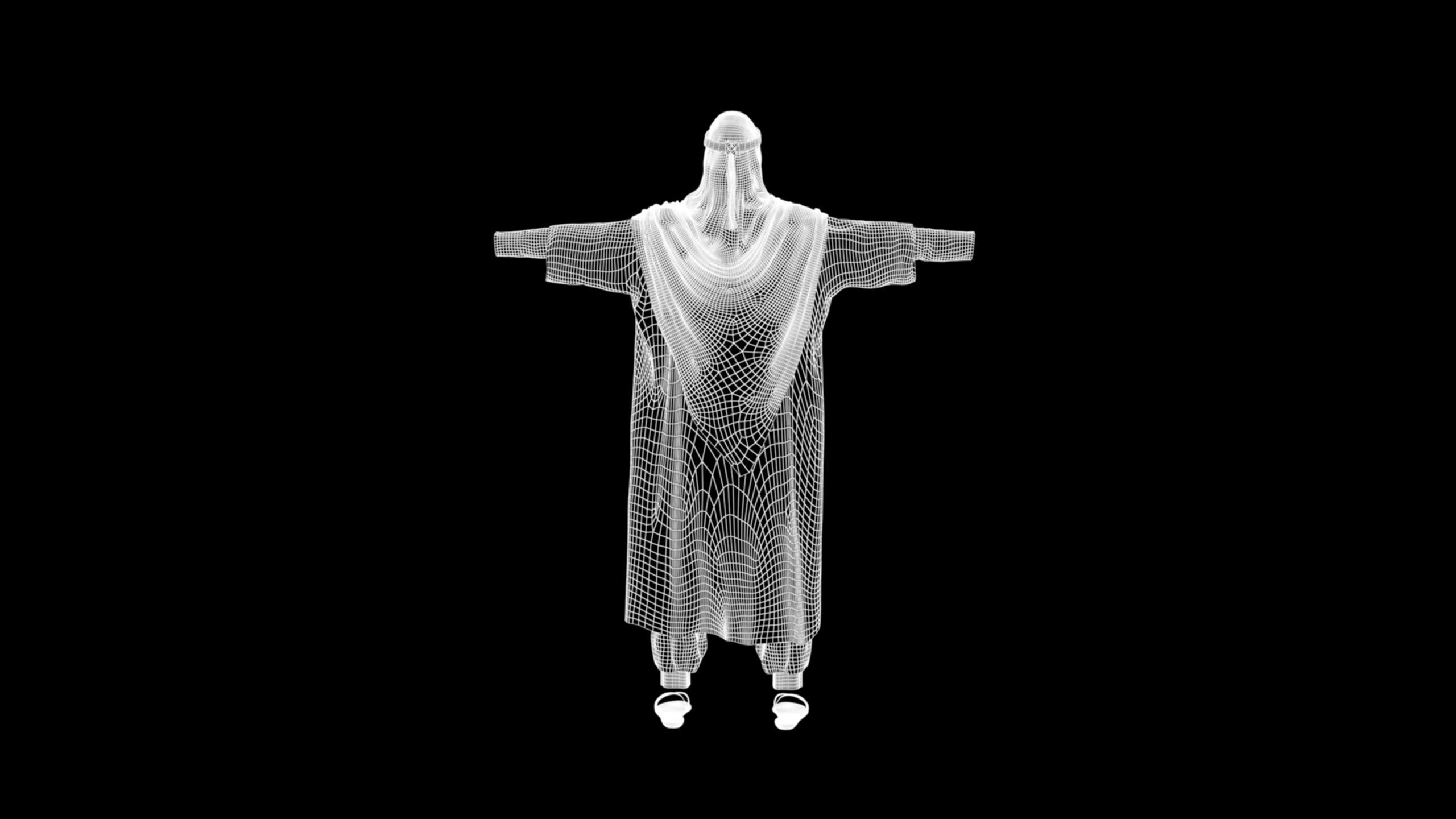old arab clothes with sandal 3D model | CGTrader