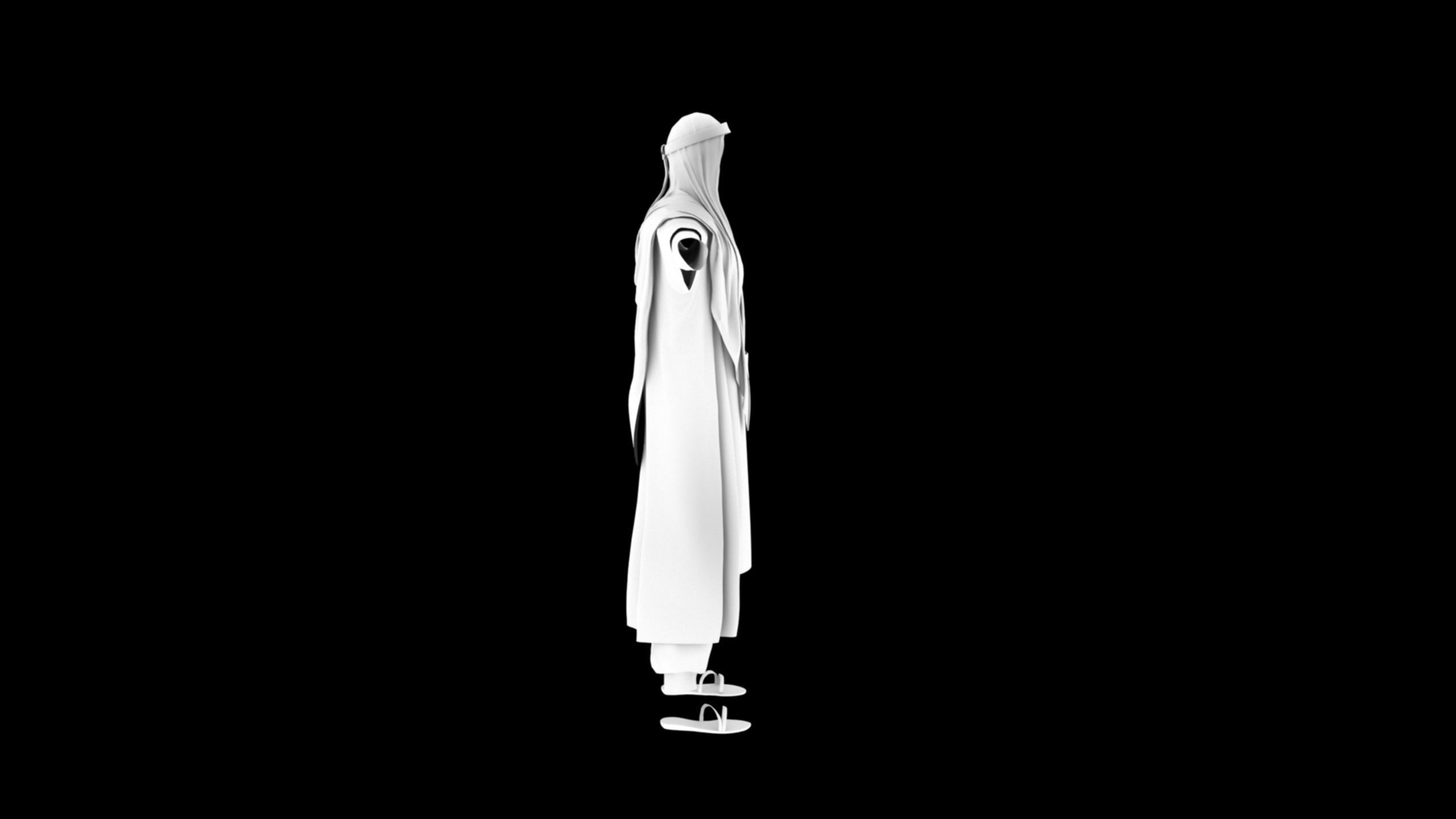 old arab clothes with sandal 3D model | CGTrader