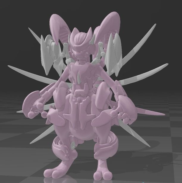 mewtwo armored 3D model 3D printable | CGTrader