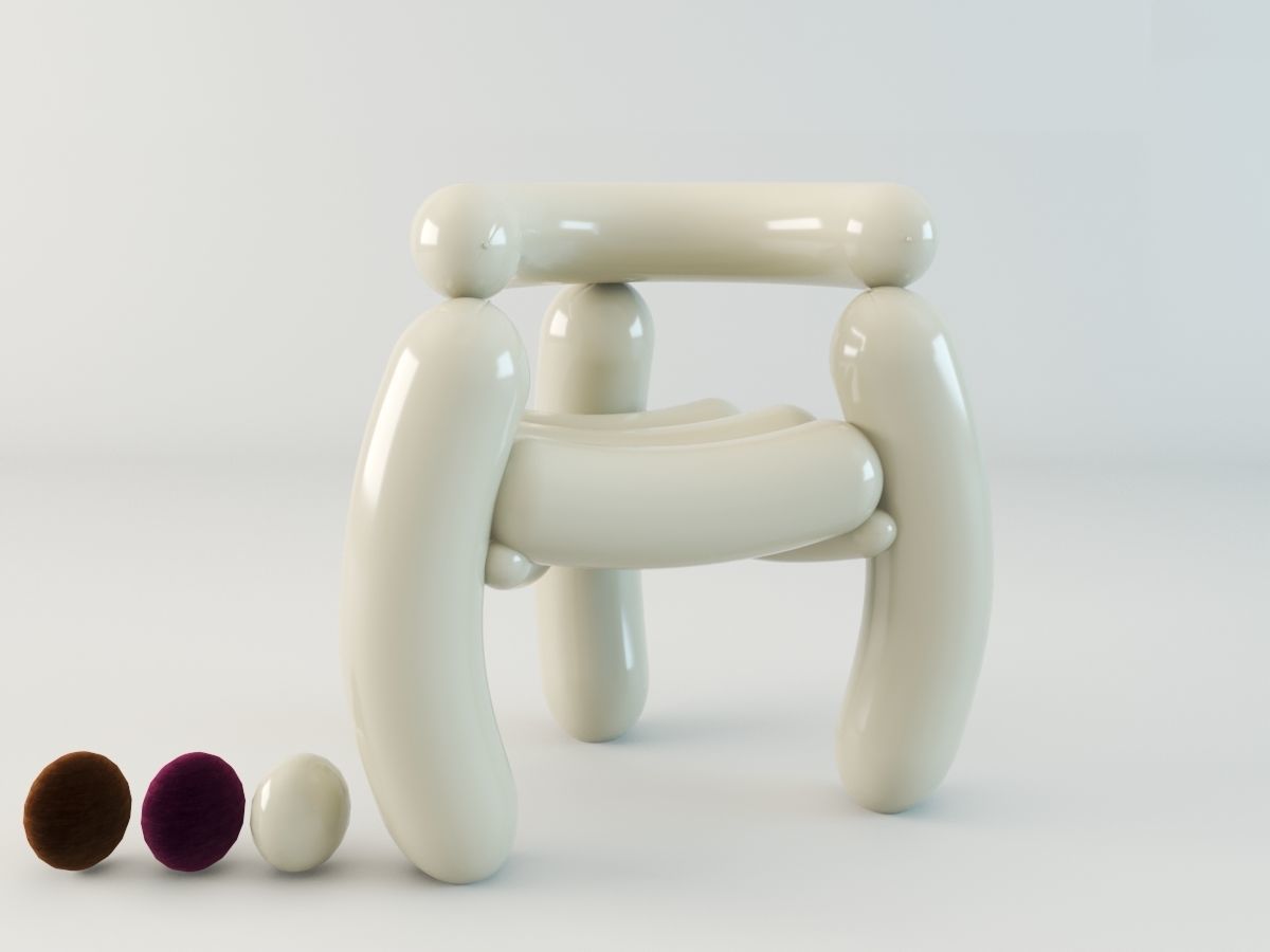 Modern balloon chair armchair 3D model | CGTrader