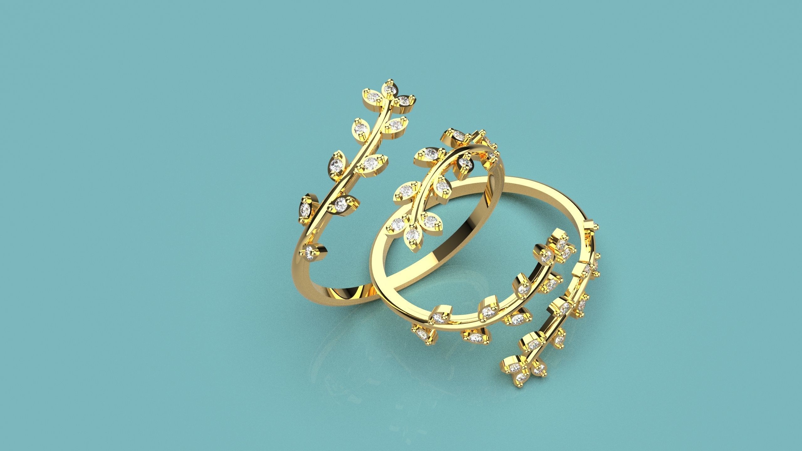 gold jewelry Ring free 3D model 3D printable | CGTrader
